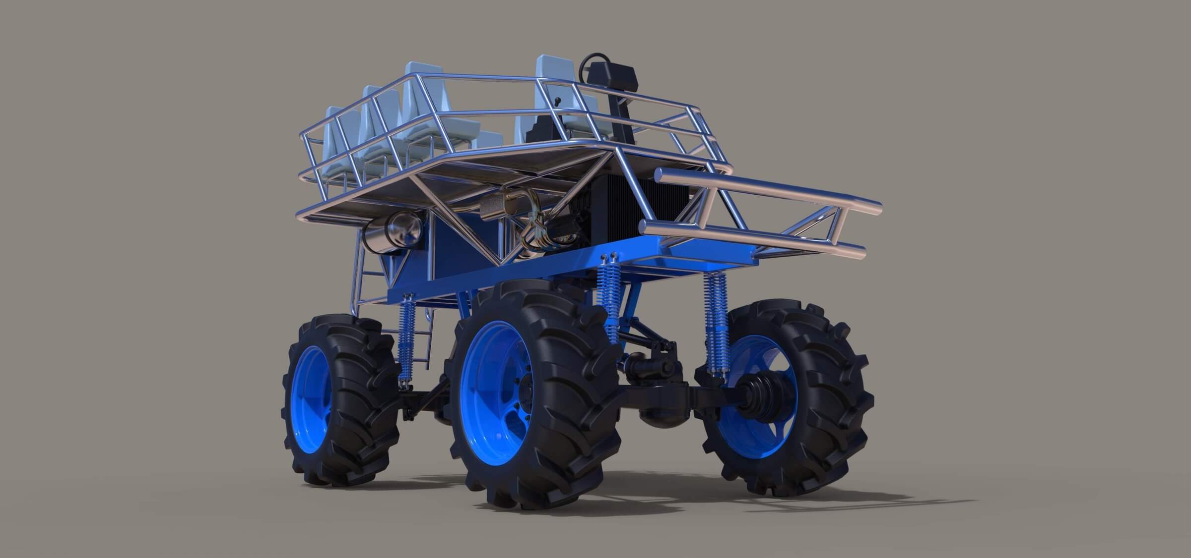 Platform Buggy - 3D Model by TechItemsRock