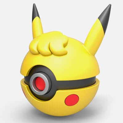 Pikachu Curly Orb - 3D Model by TechItemsRock