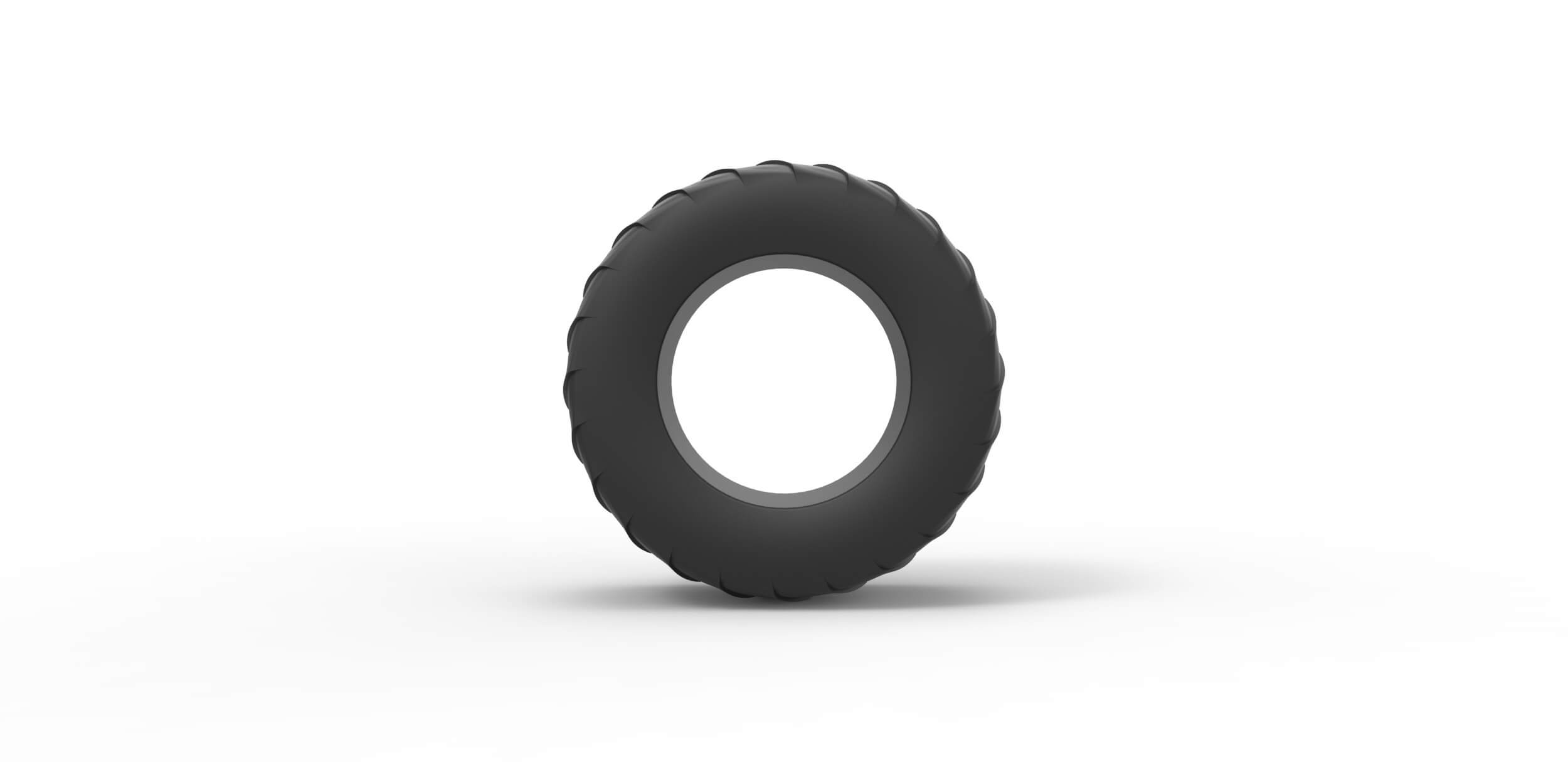 Pulling Tractor Tire 1:25 - 3D Model by TechItemsRock