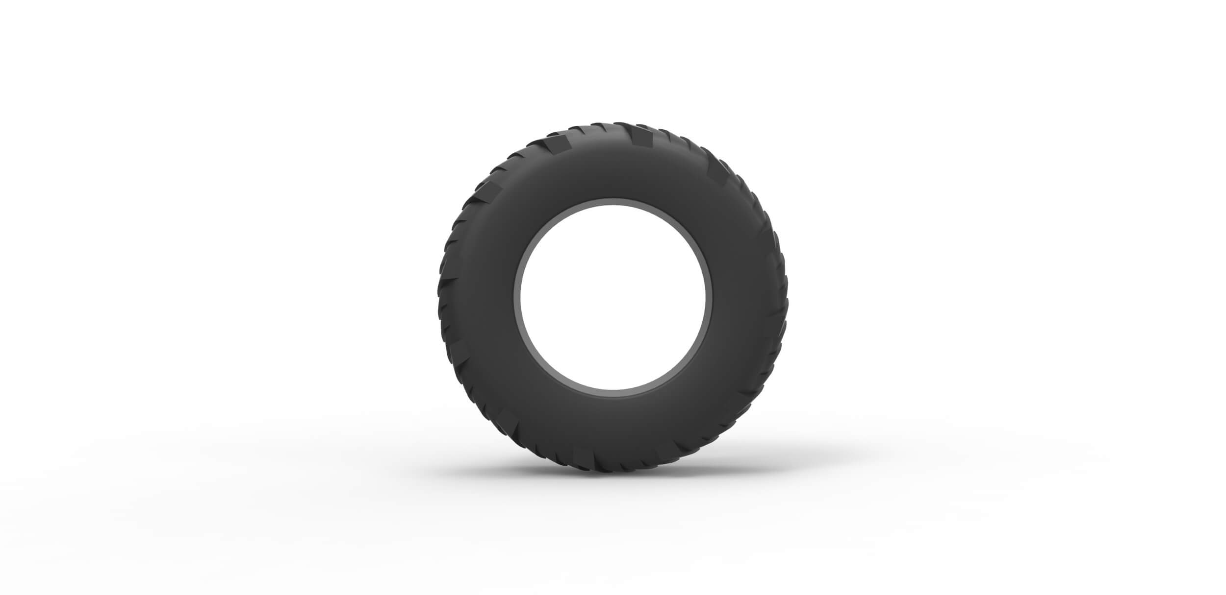 Pulling Tractor Tire 1:25 - 3D Model by TechItemsRock