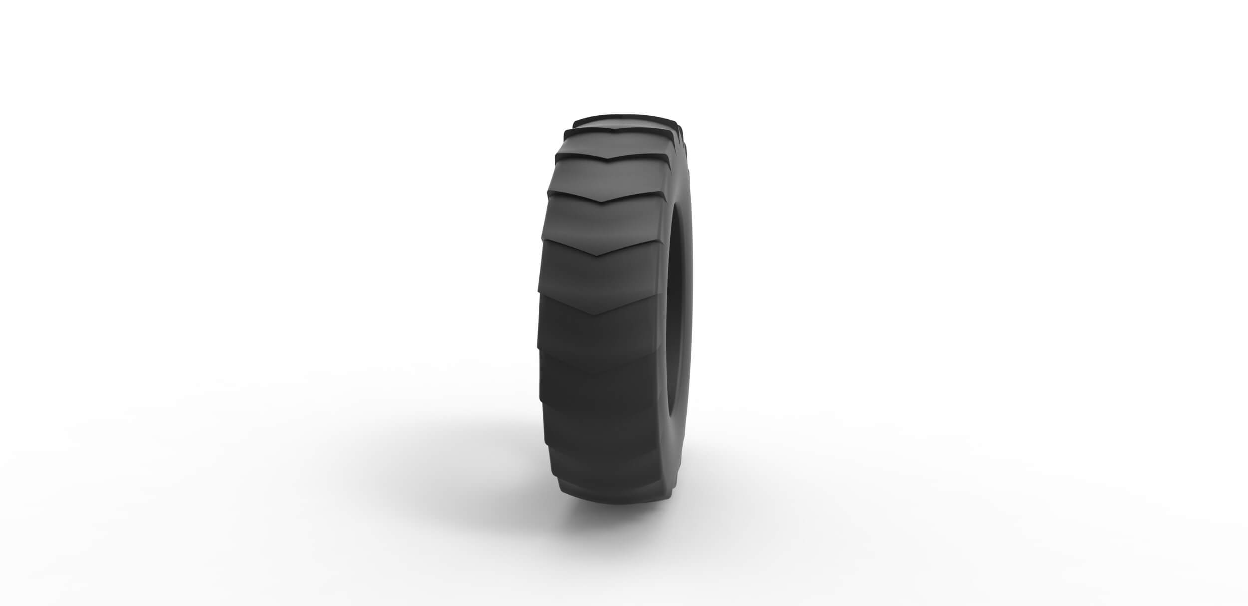 Pulling Tractor Tire 1:25 - 3D Model by TechItemsRock