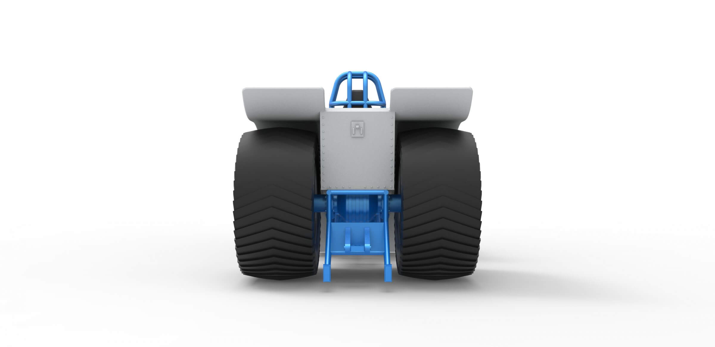 Pulling Tractor with V8 and 2 V12 Engines 1:25 - 3D Model by TechItemsRock