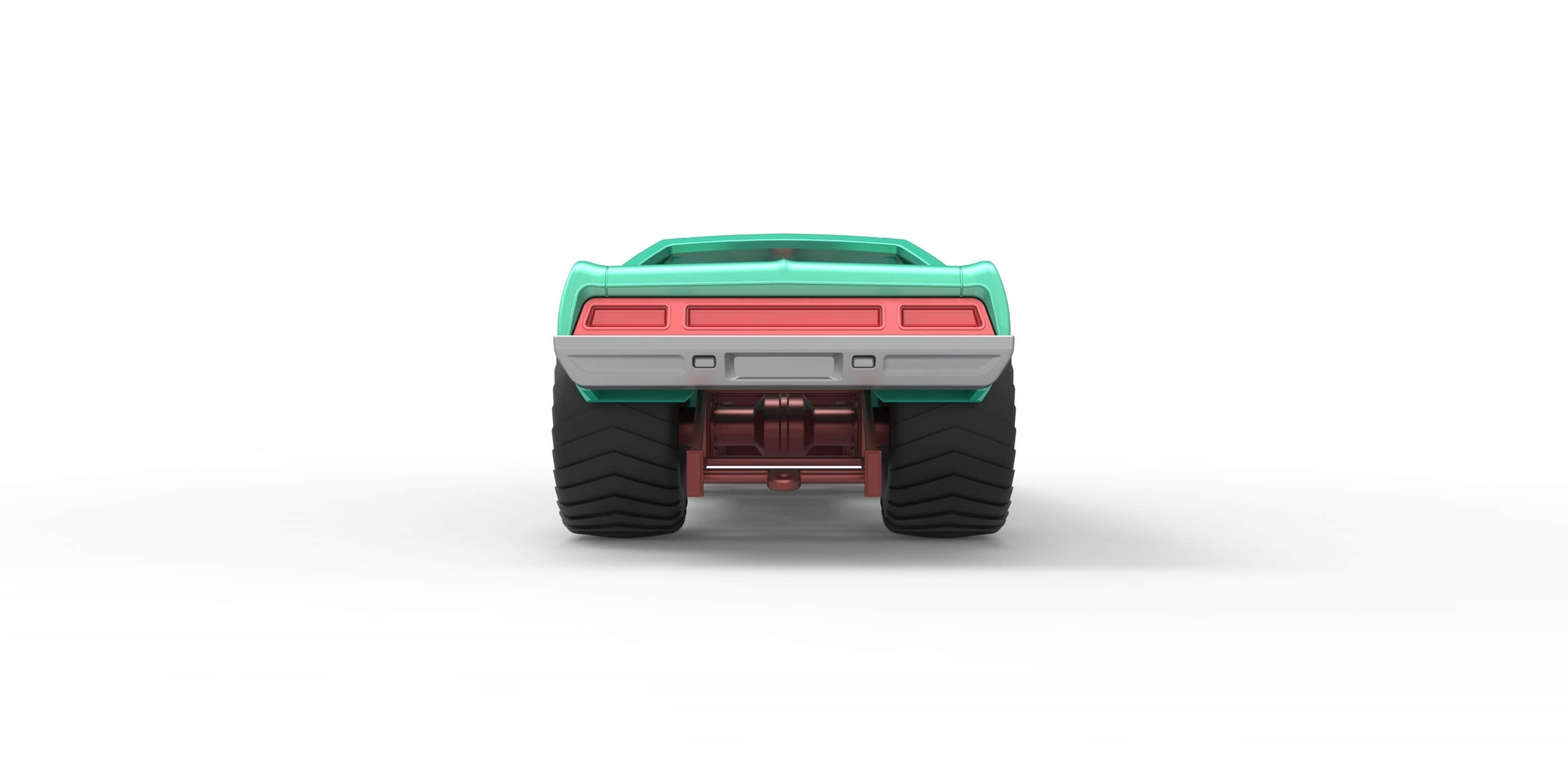 Pulling Truck 2WD With Car Shell 1:25 - 3D Model by TechItemsRock