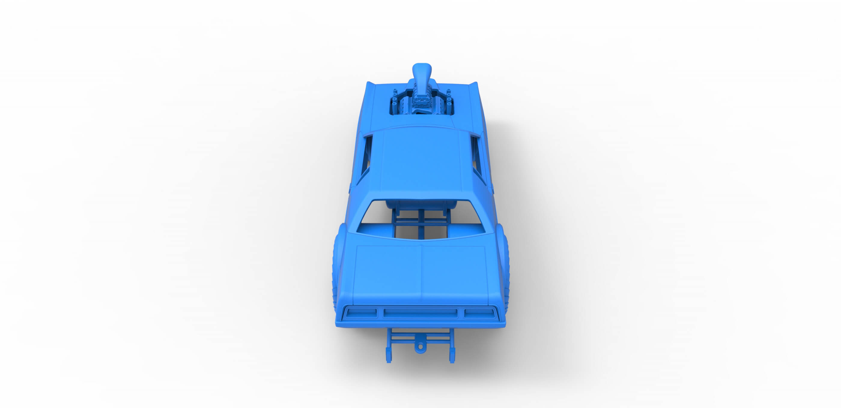 Pulling Truck 2WD With Car Shell 1:25 - 3D Model by TechItemsRock
