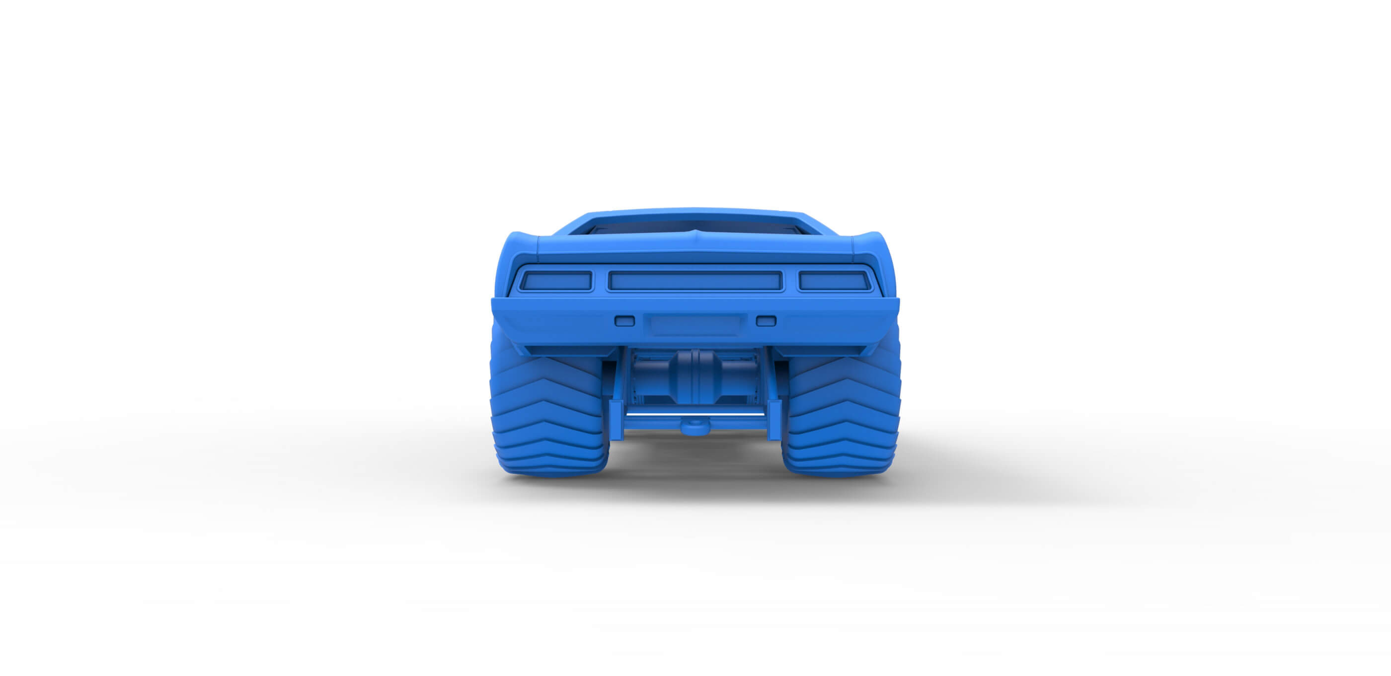 Pulling Truck 2WD With Car Shell 1:25 - 3D Model by TechItemsRock