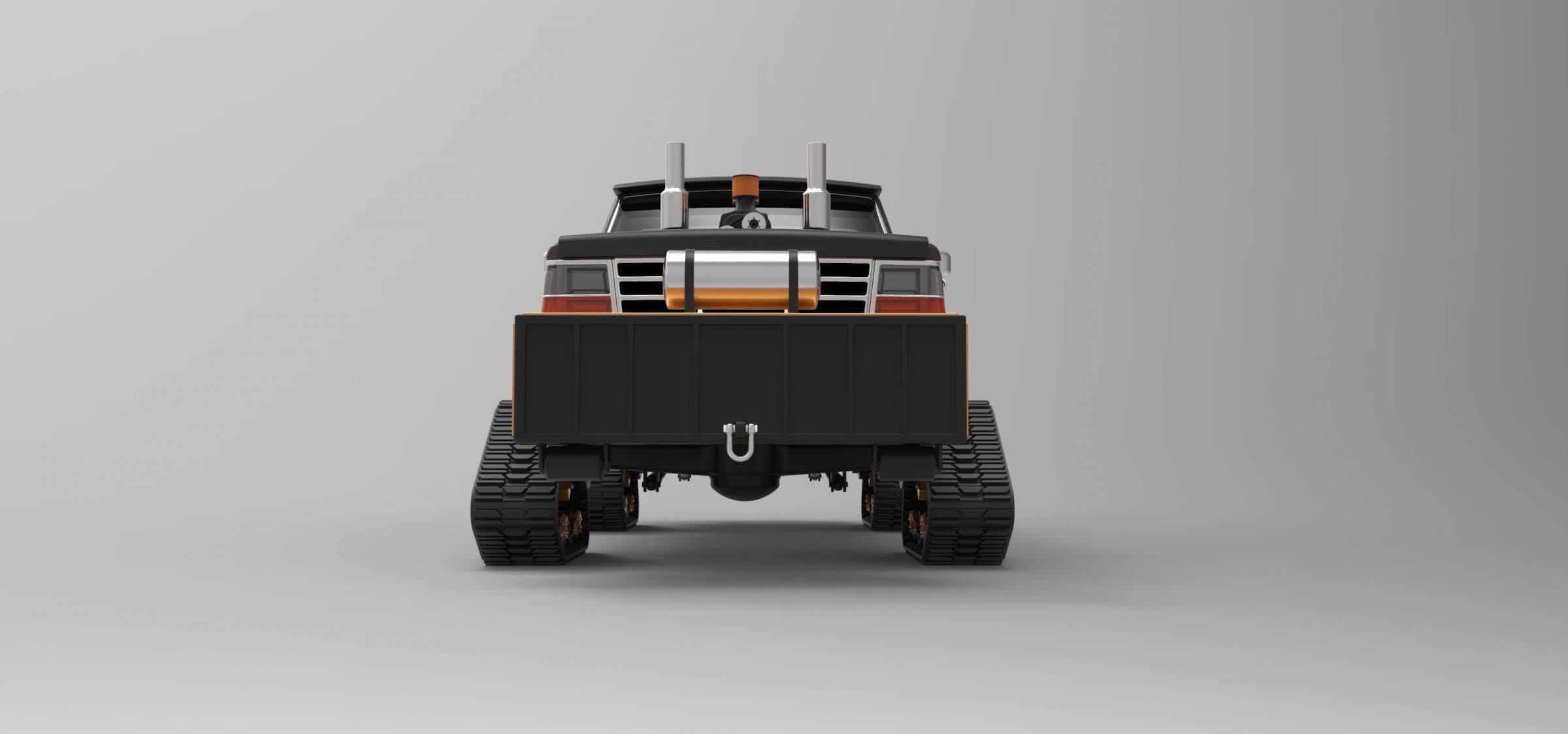 Pulling Truck with Mattracks - 3D Model by TechItemsRock