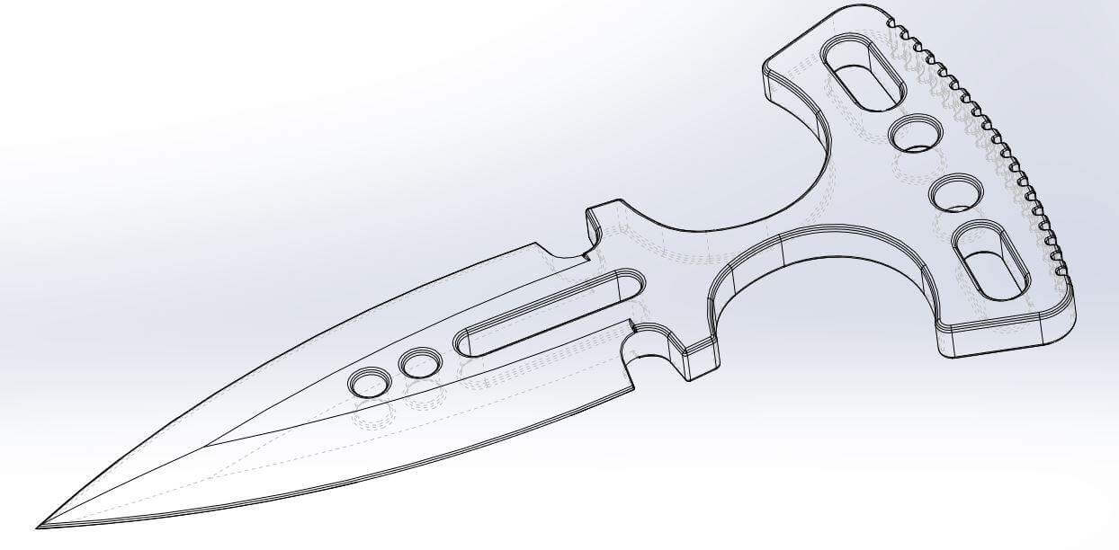Push Dagger 3 - 3D Model by TechItemsRock