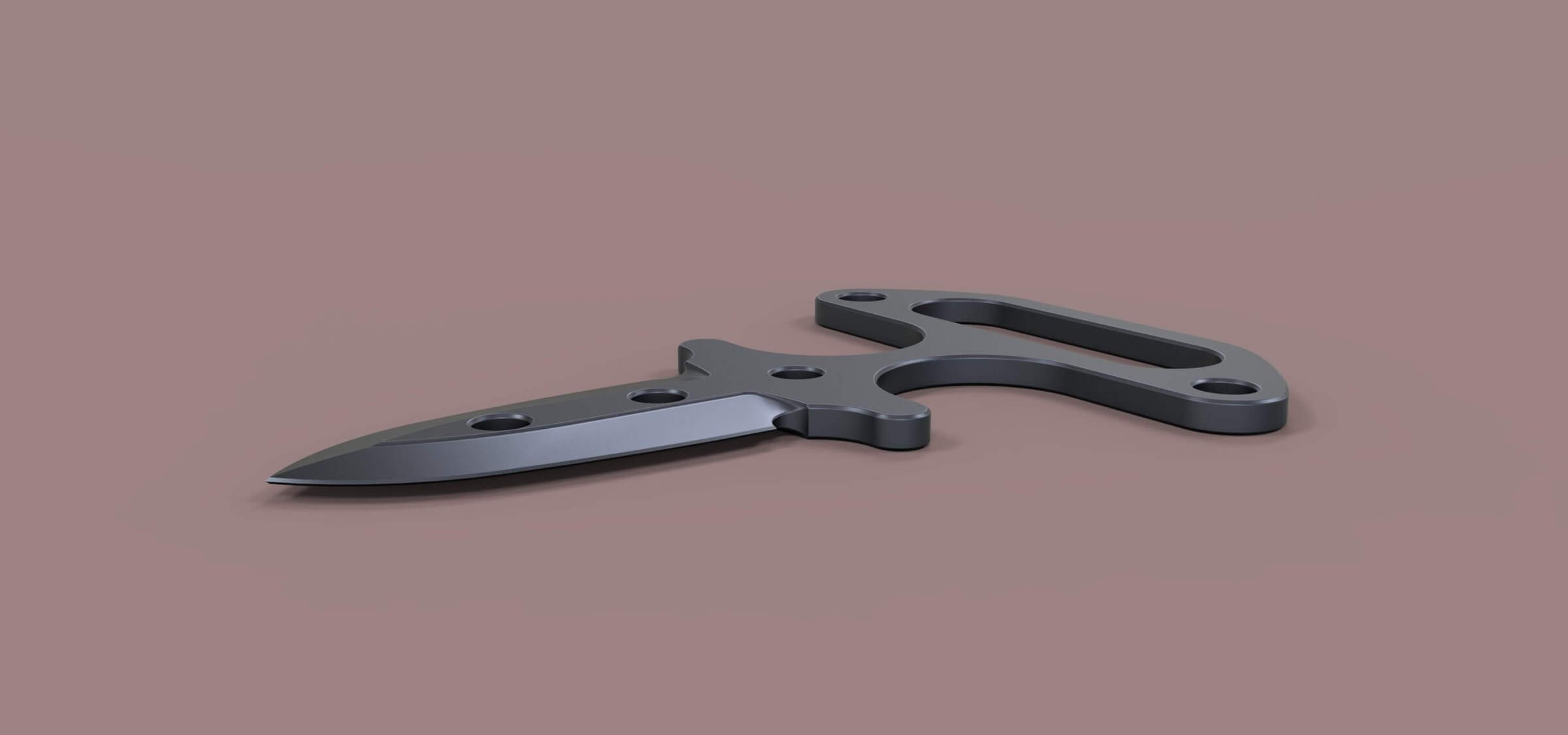 Push Dagger 1 - 3D Model by TechItemsRock