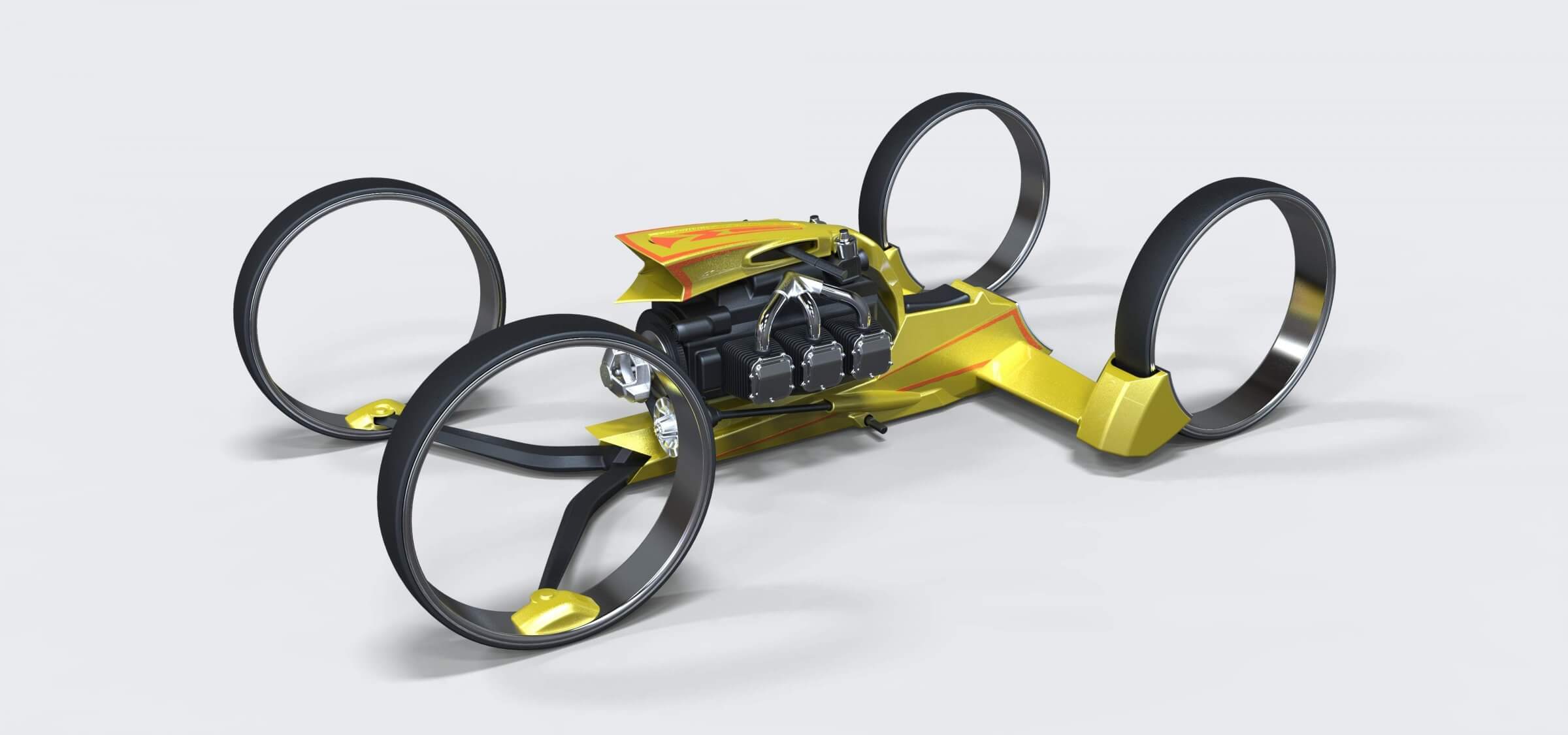 Quad Bike Concept - 3D Model by TechItemsRock