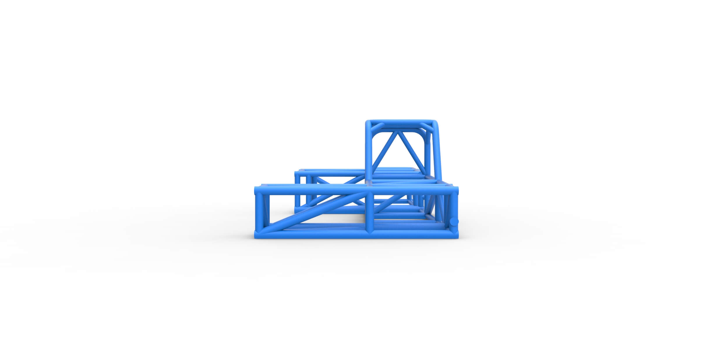 Frame of Supermodified Rear Engine Race Car 1:25 - 3D Model by ...