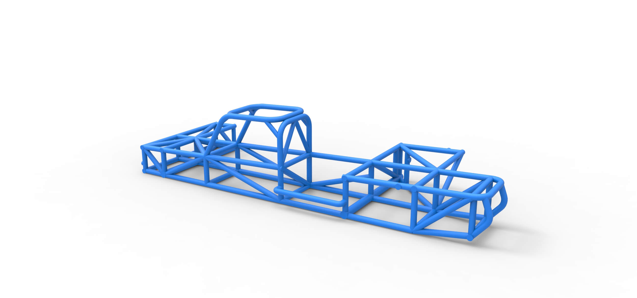 Frame of Supermodified Rear Engine Race Car 1:25 - 3D Model by ...