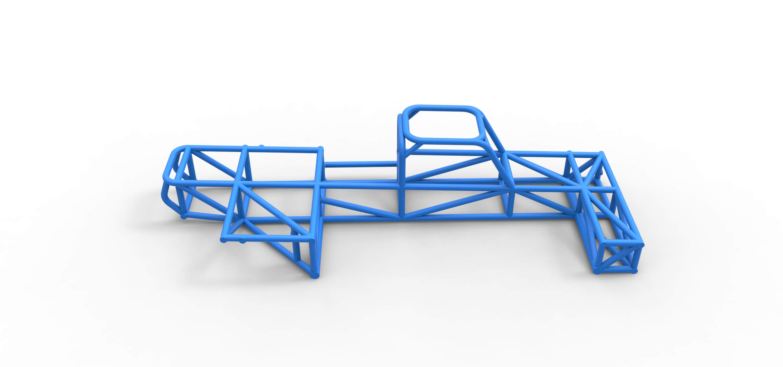 Frame of Supermodified Rear Engine Race Car 1:25 - 3D Model by ...