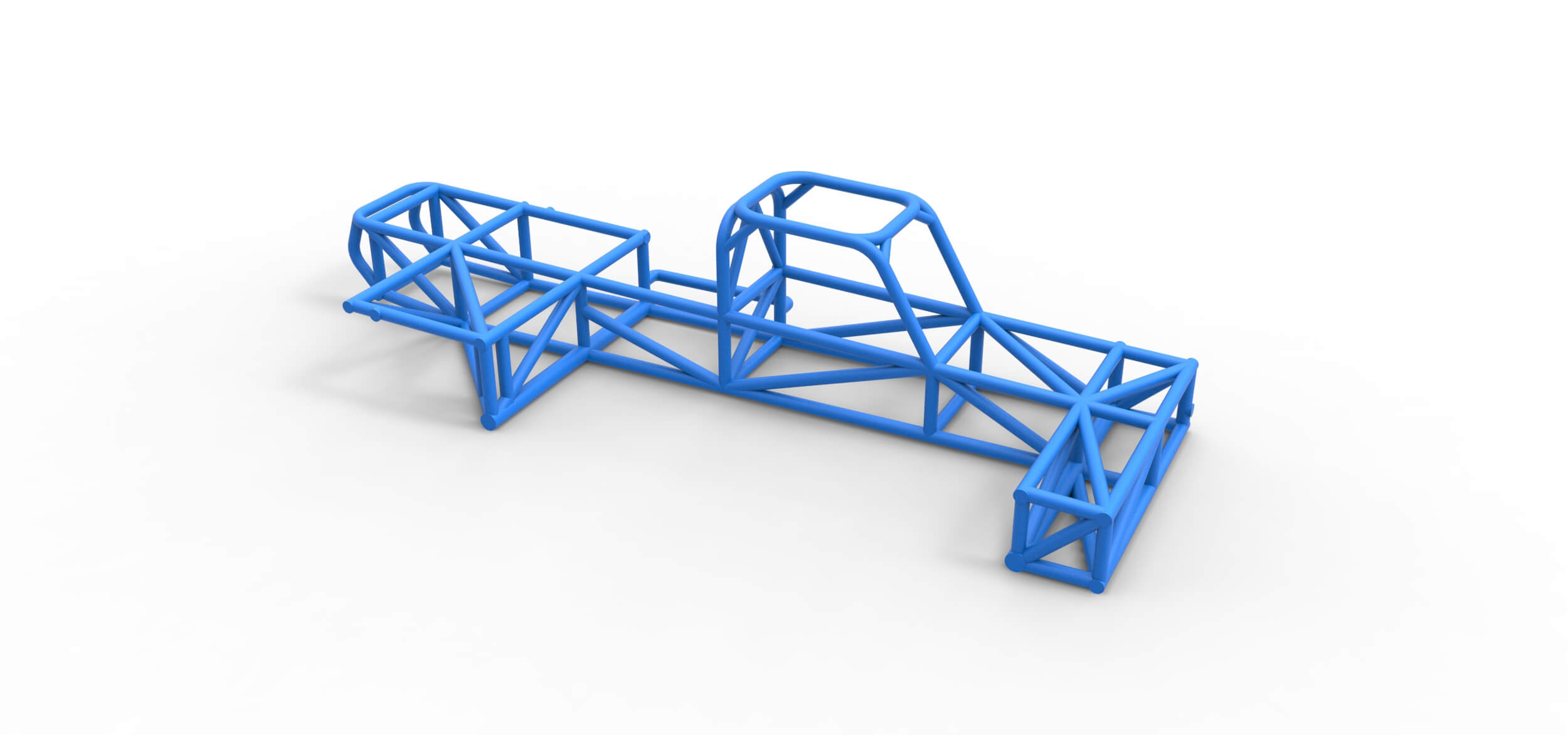 Frame of Supermodified Rear Engine Race Car 1:25 - 3D Model by ...