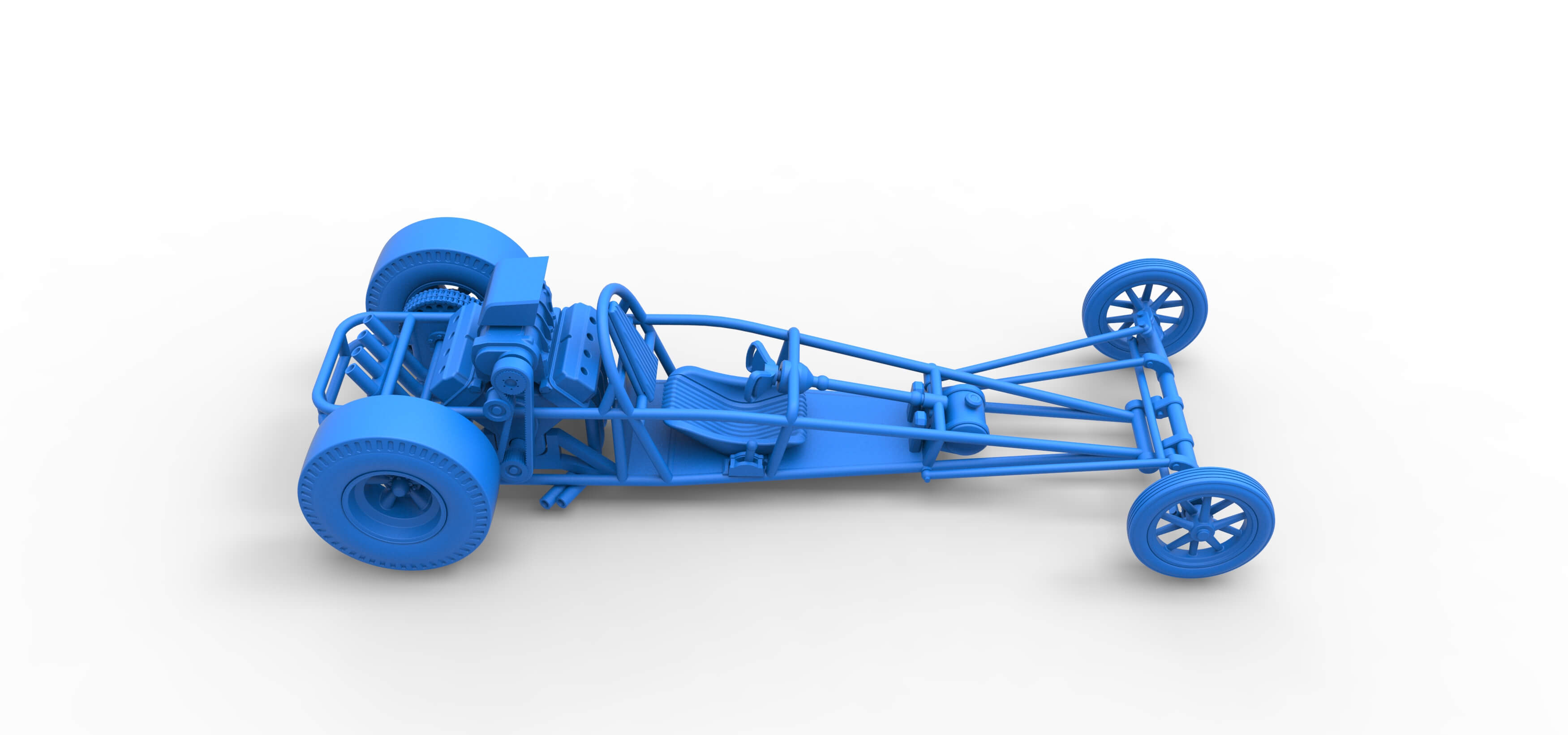Rear Engine Dragster 1:25 - 3D Model by TechItemsRock