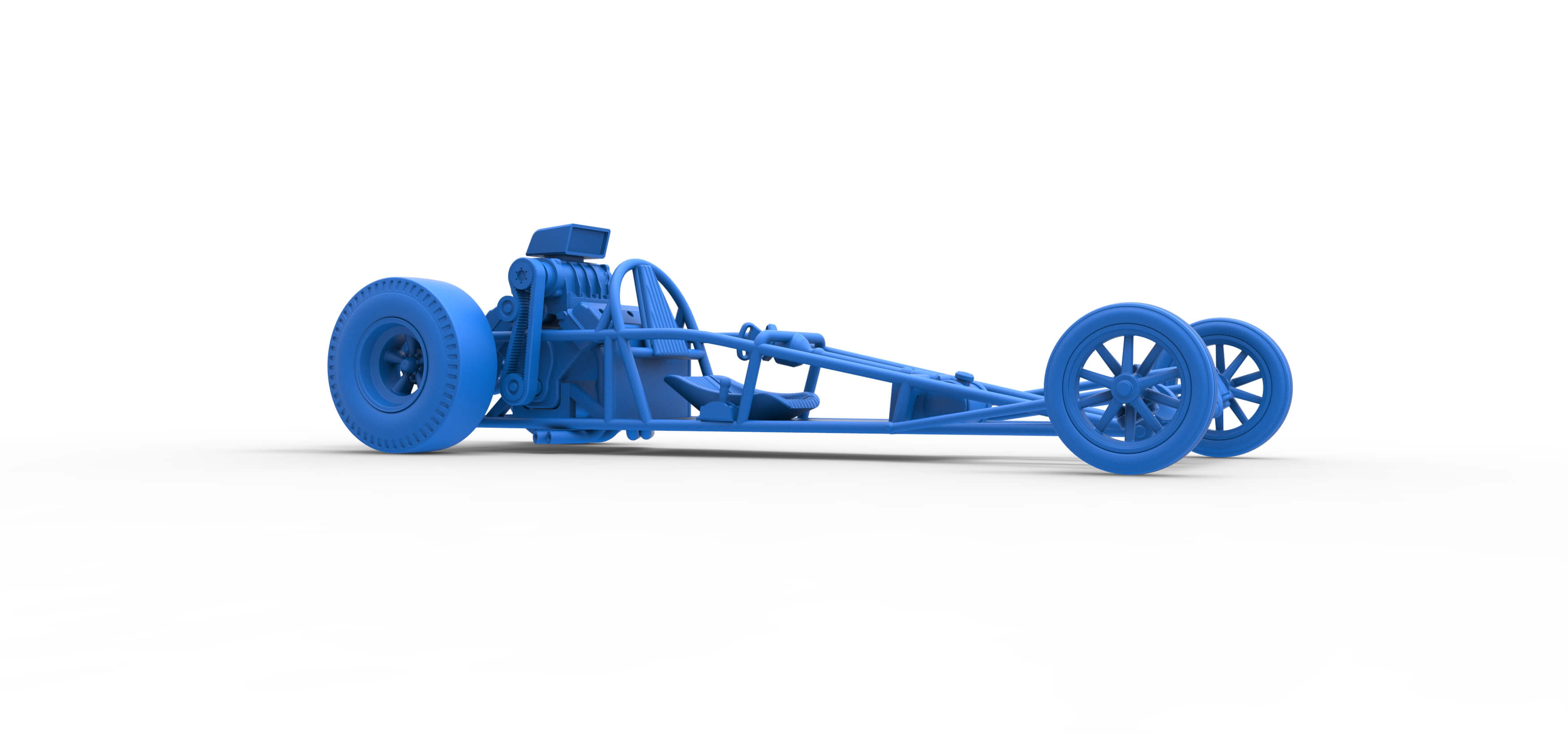 Rear Engine Dragster 1:25 - 3D Model by TechItemsRock