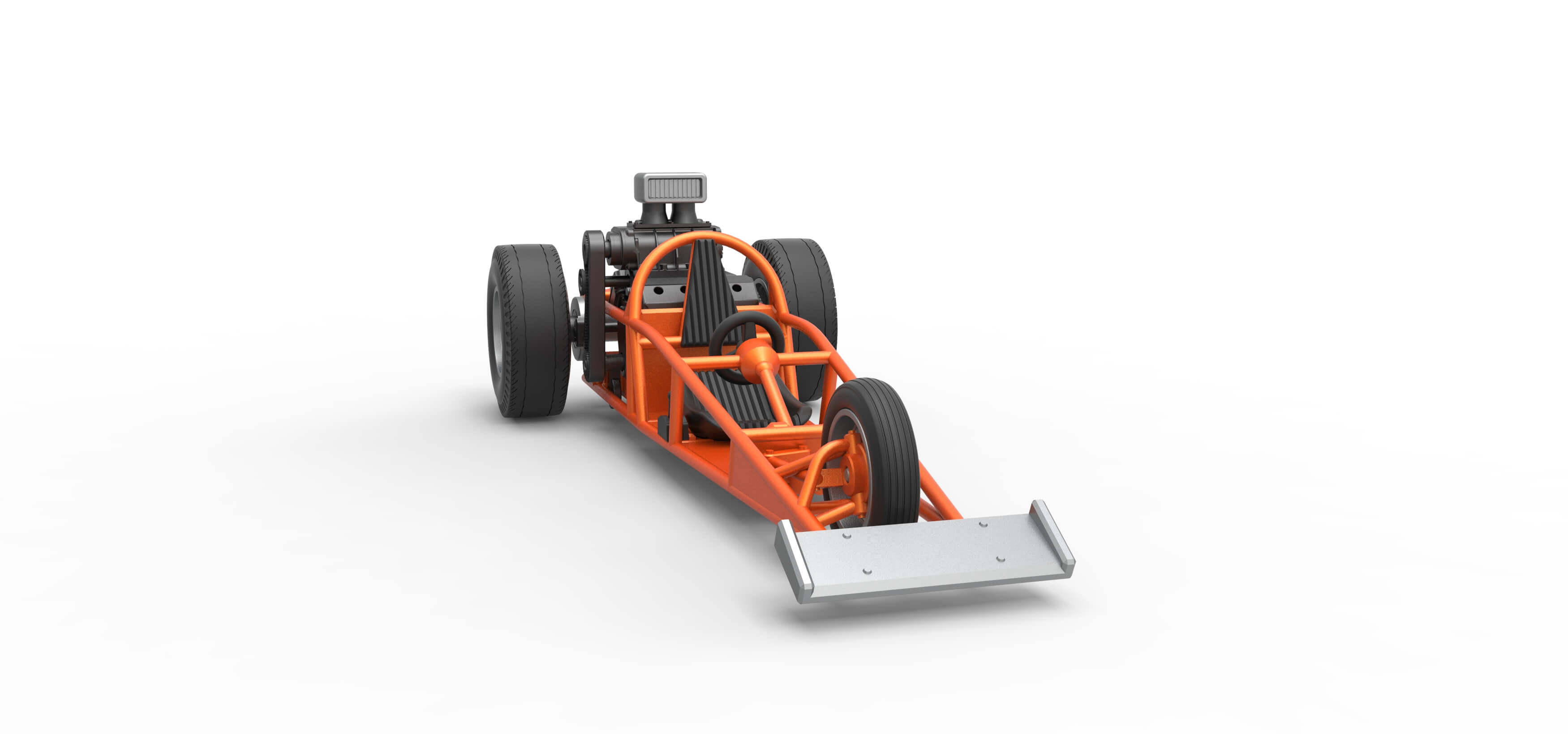 Rear Engine Dragster 1:25 - 3D Model by TechItemsRock