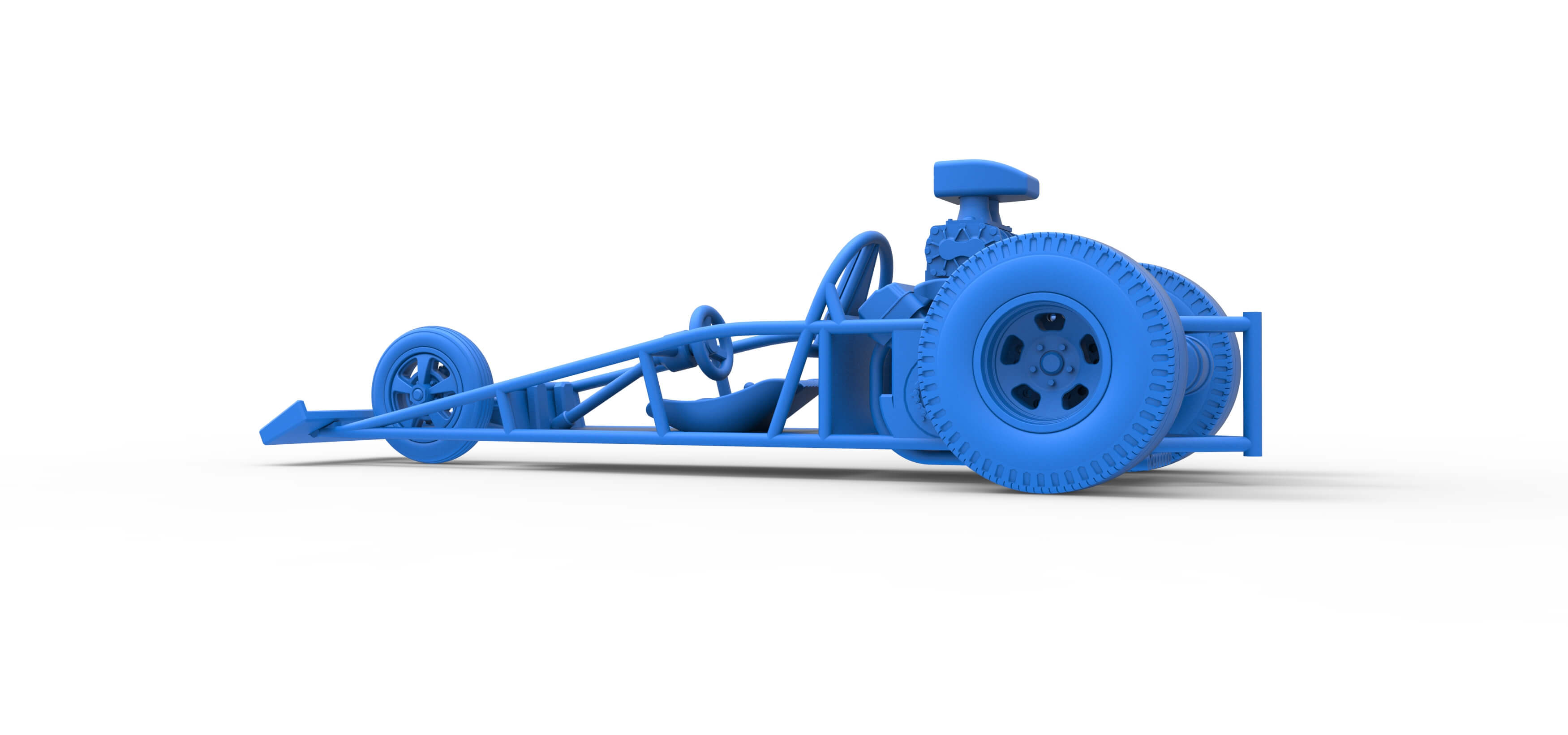 Rear Engine Dragster 1:25 - 3D Model by TechItemsRock