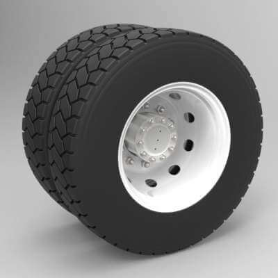 Rear Wheel from Truck - 3D Model by TechItemsRock