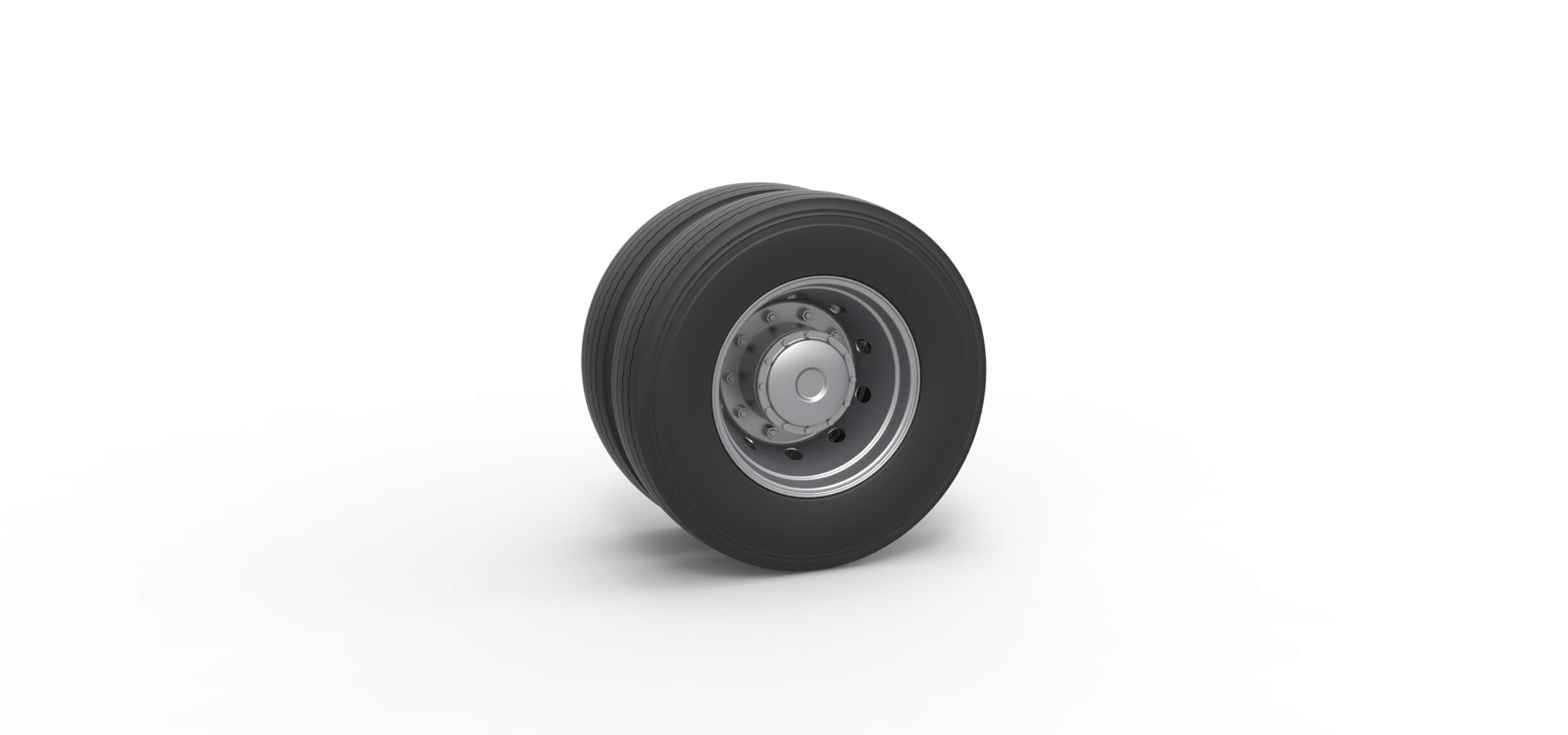 Rear Wheel of Racing Semi Truck Version 1 Scale 1:25 - 3D Model by ...