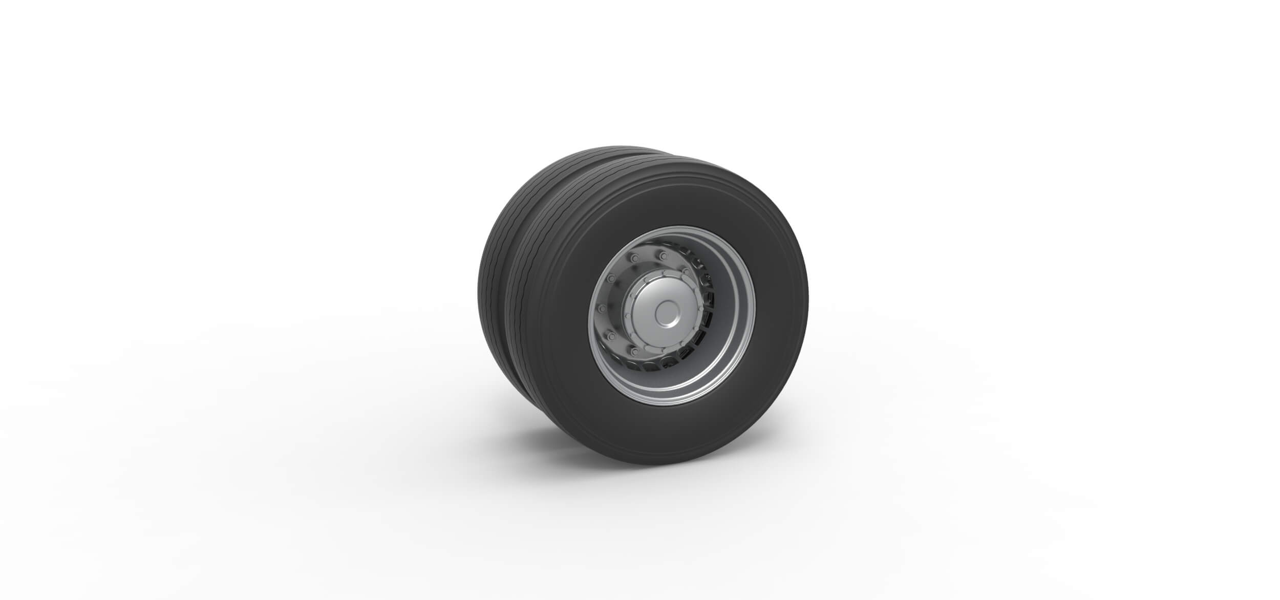 Rear Wheel of Racing Semi Truck Version 2 Scale 1:25 - 3D Model by ...