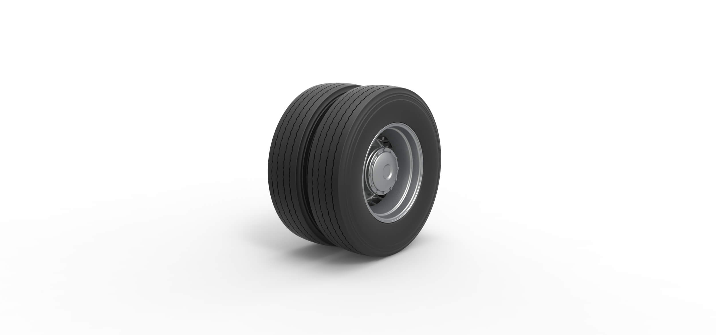 Rear Wheel of Racing Semi Truck Version 2 Scale 1:25 - 3D Model by ...