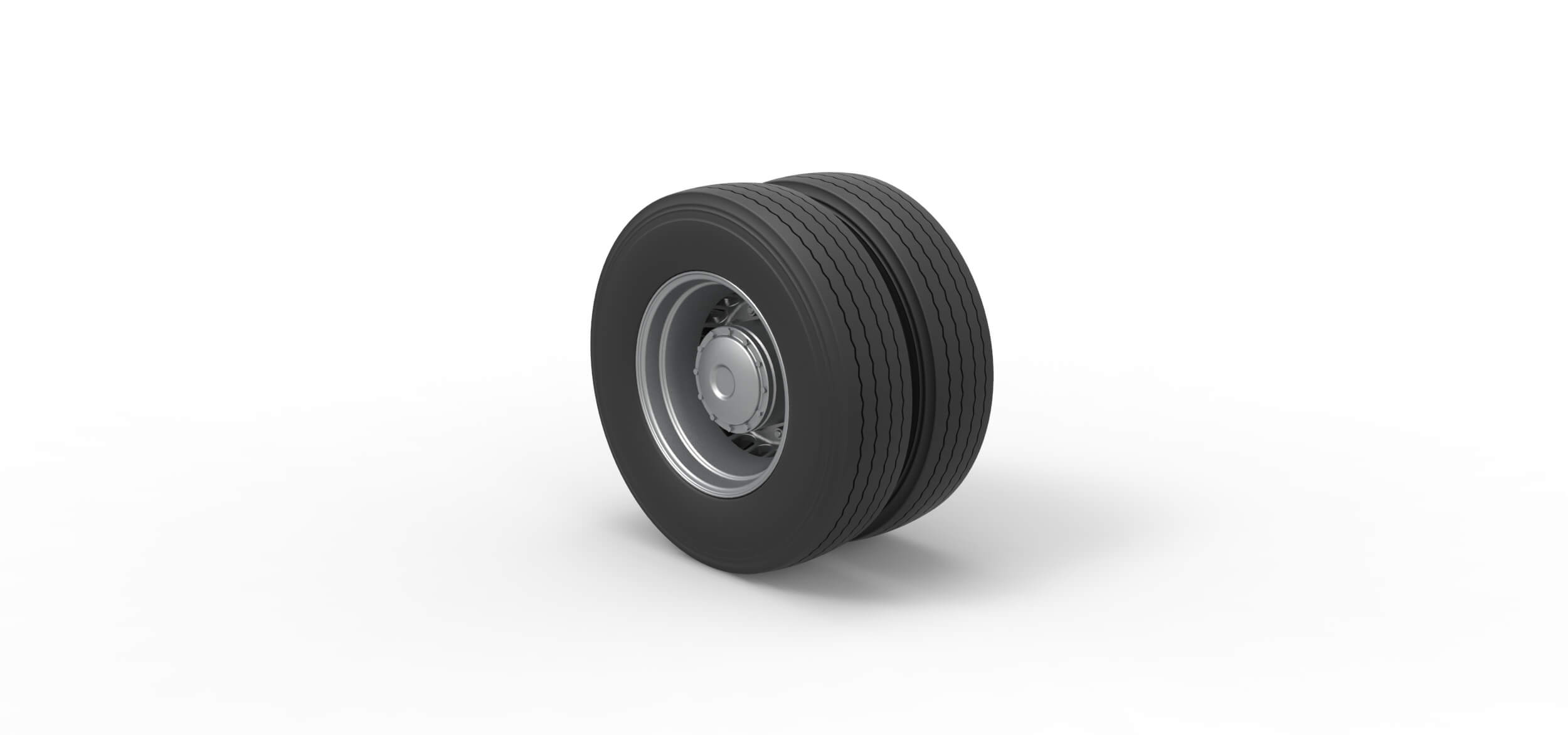 Rear Wheel of Racing Semi Truck Version 2 Scale 1:25 - 3D Model by ...