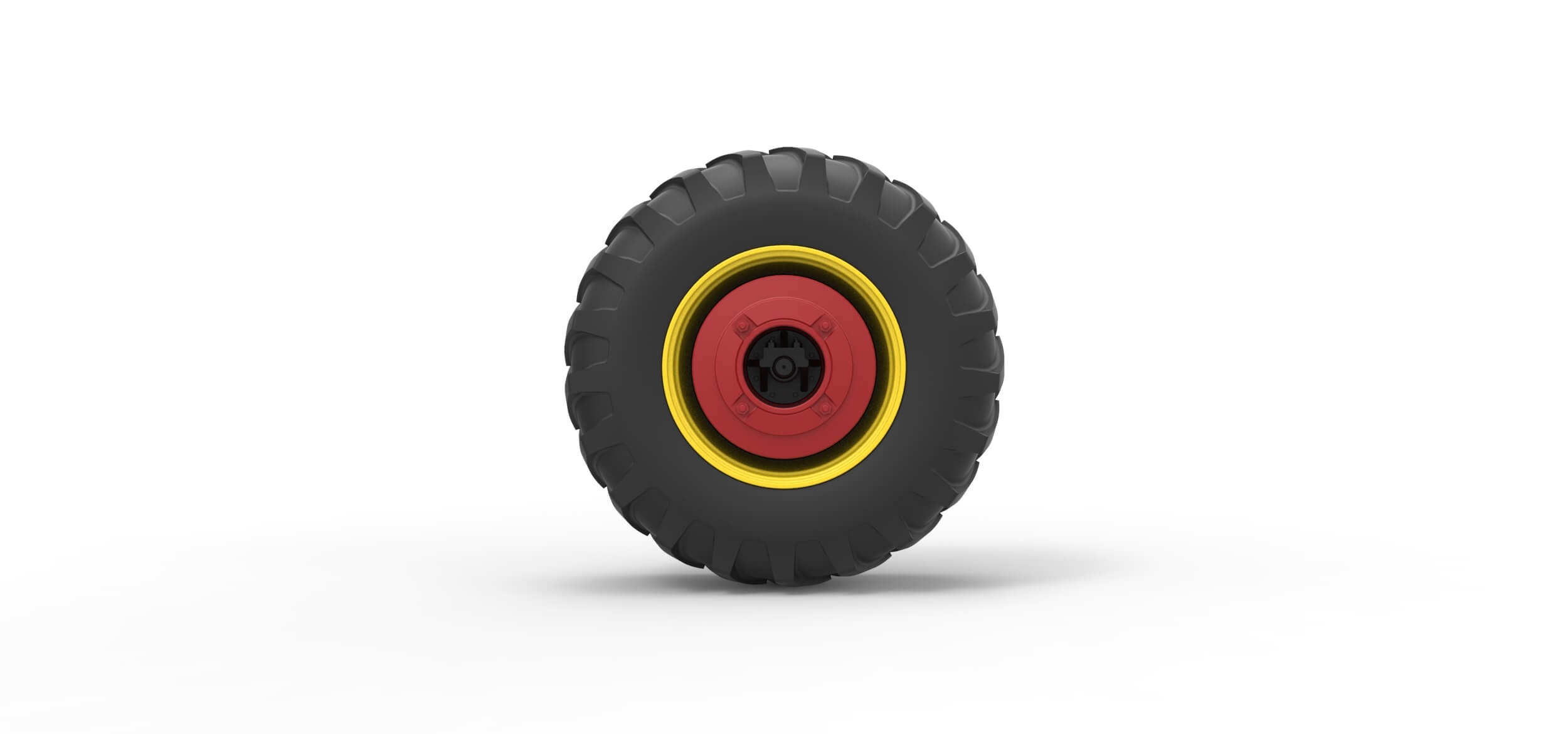 Rear Wheel of Vintage Pulling Tractor Version 3 Scale 1:25 - 3D Model ...