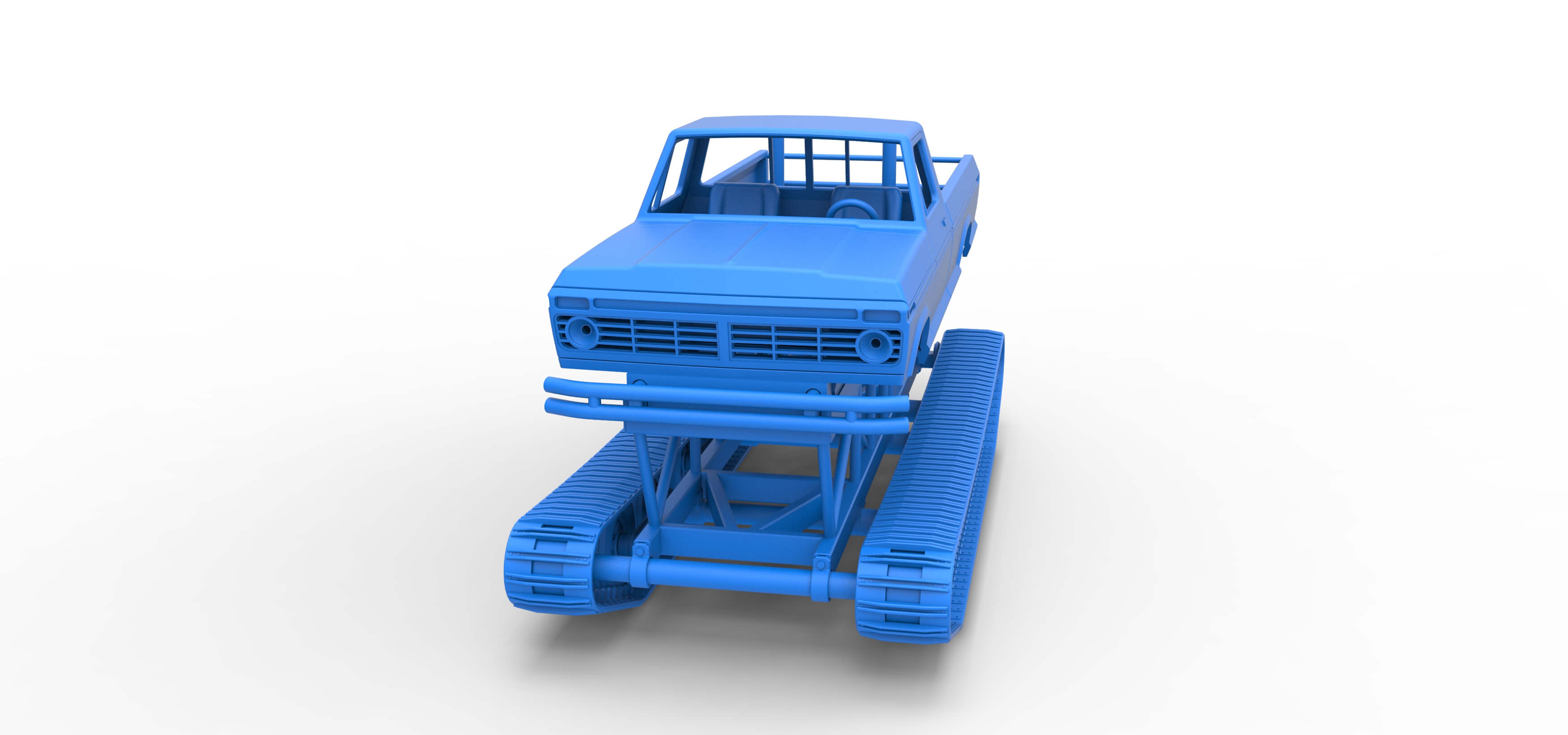 Redneck Rave Mud Truck on Tracks 1:25 - 3D Model by TechItemsRock