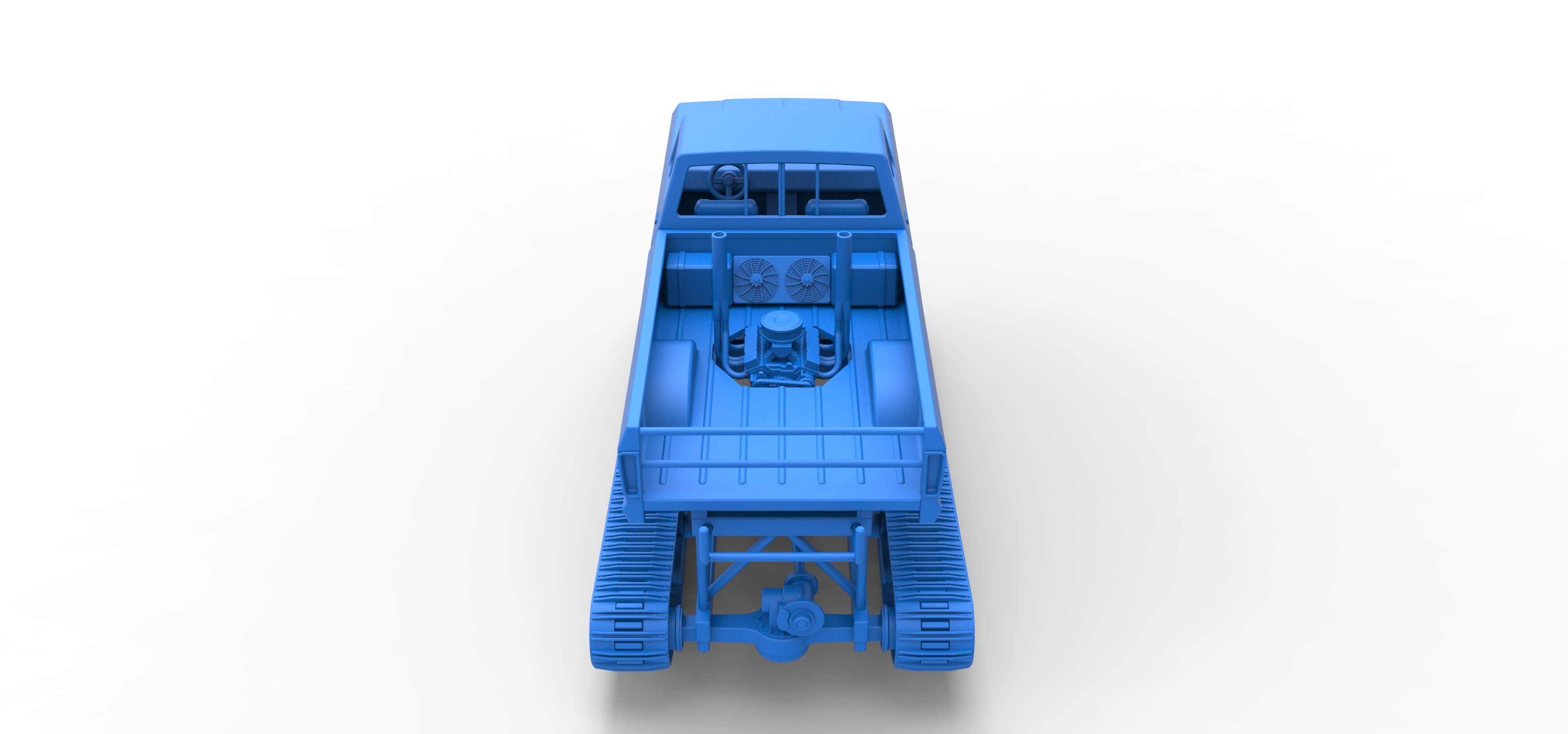 Redneck Rave Mud Truck on Tracks 1:25 - 3D Model by TechItemsRock