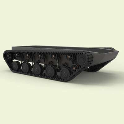 Rubber Track Chassis - 3D Model by TechItemsRock