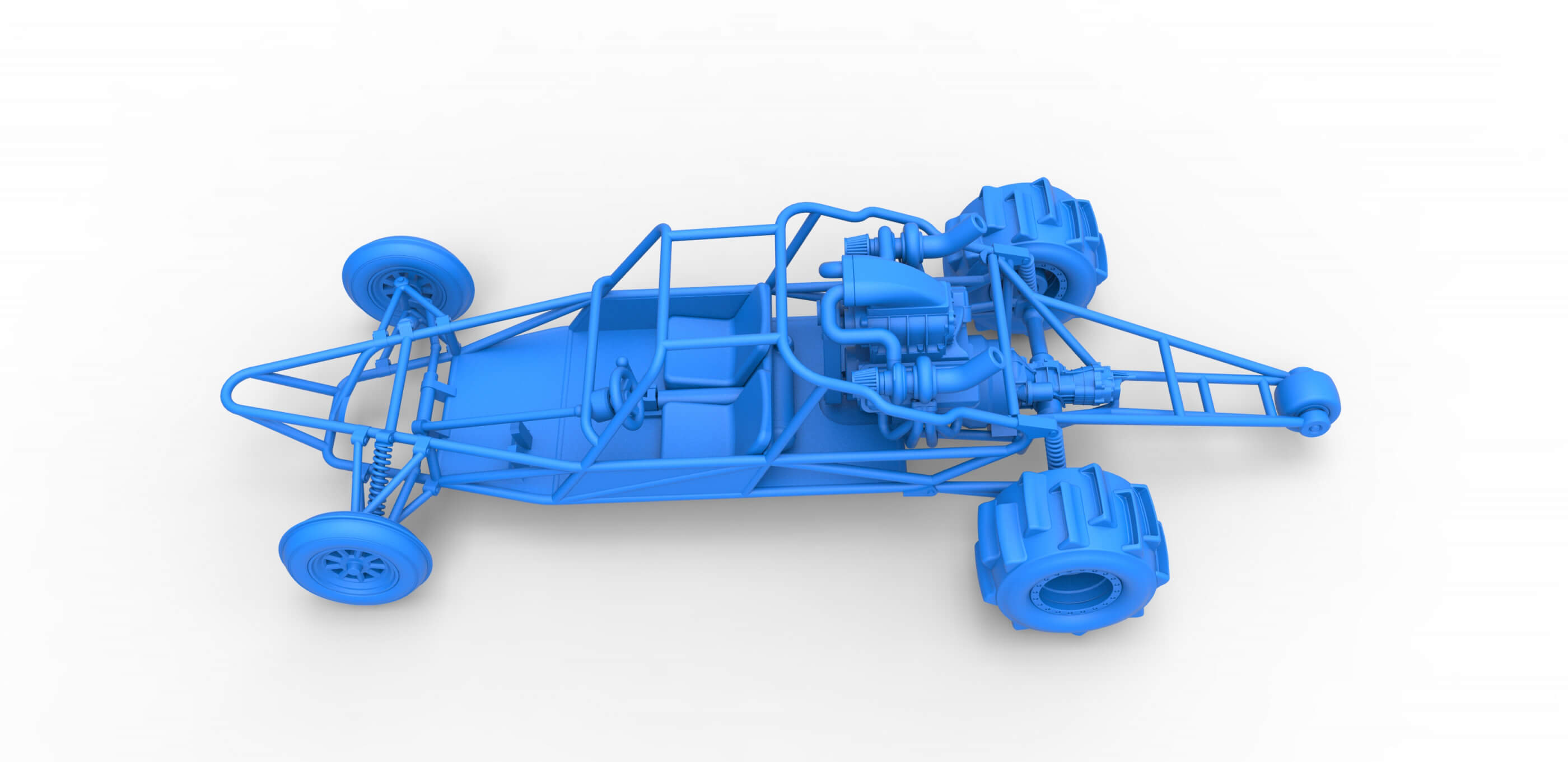 Sand Drag Rail Buggy 1:25 - 3D Model by TechItemsRock