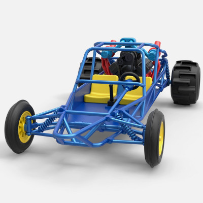 Sand Drag Rail Buggy 1:25 - 3D Model by TechItemsRock