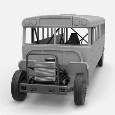 School Bus for Figure 8 Racing 1:25 - 3D Model by TechItemsRock