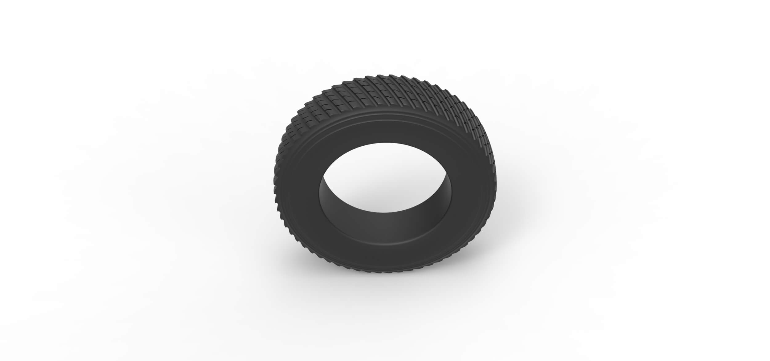 Semi Truck Pulling Tire Scale 1:25 - 3D Model by TechItemsRock