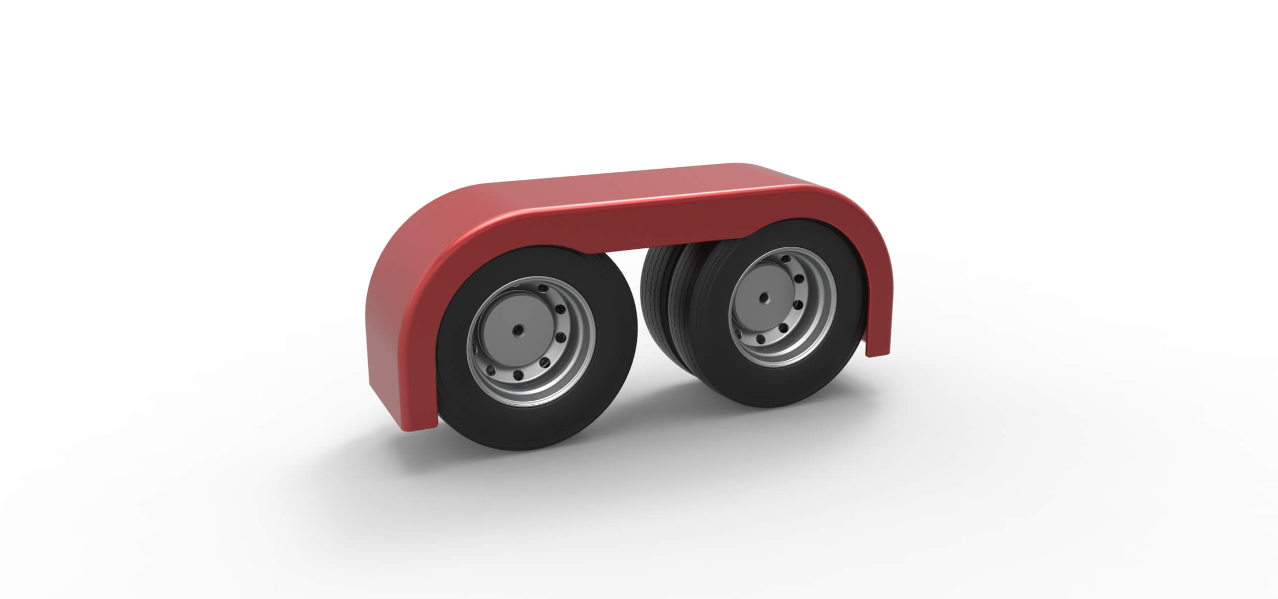 Semi Truck Rear Fenders Set 4 Scale 1:25 - 3D Model by TechItemsRock
