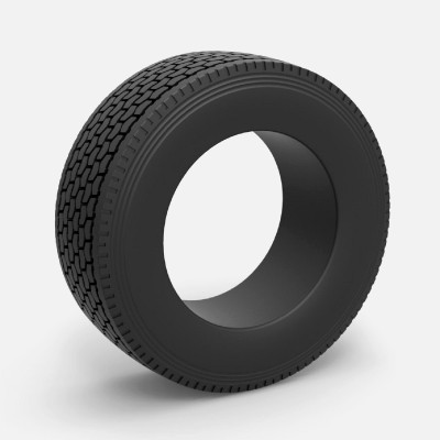 Semi Truck Tire 1:25 - 3D Model by TechItemsRock