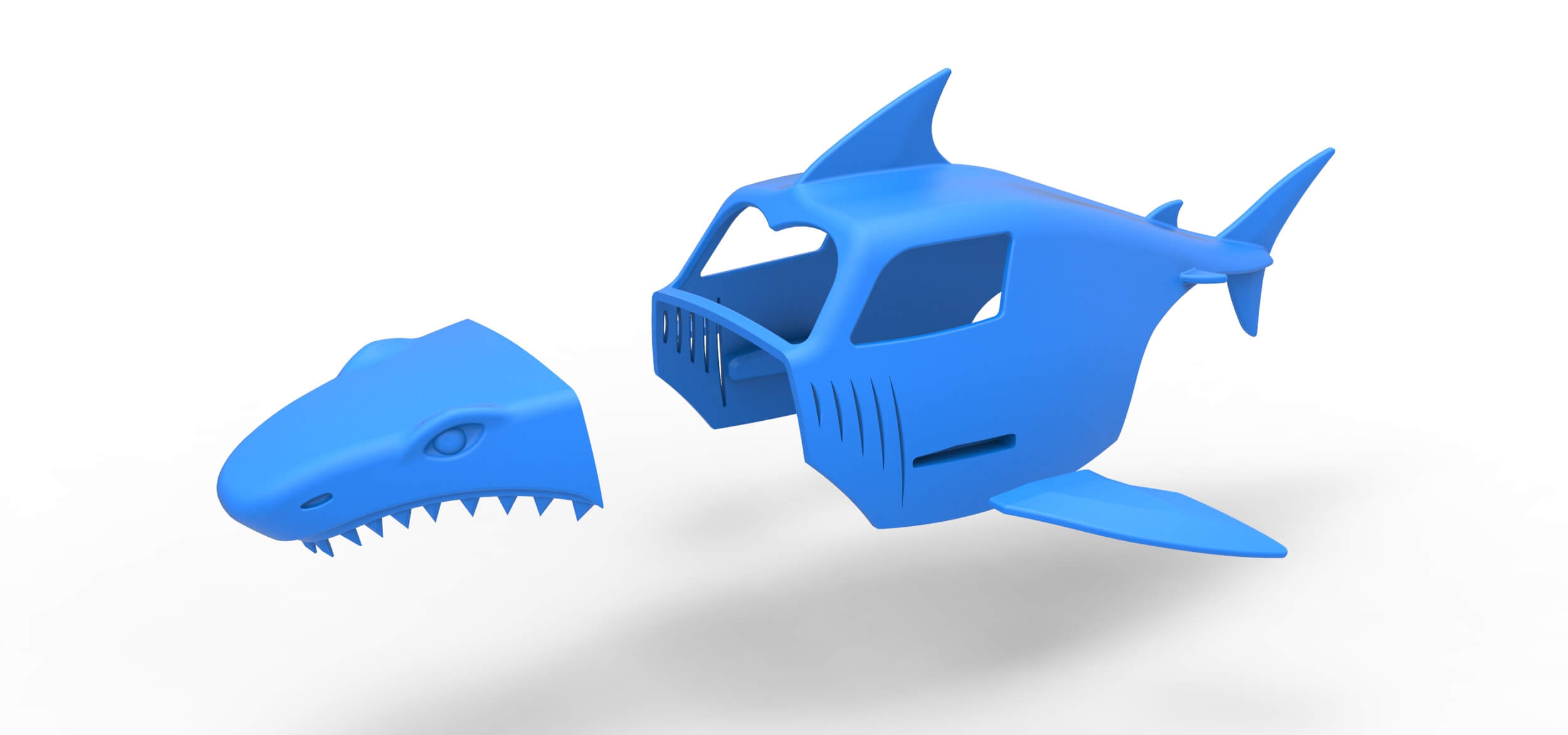 Shark Shell for Monster Truck 1:25 - 3D Model by TechItemsRock