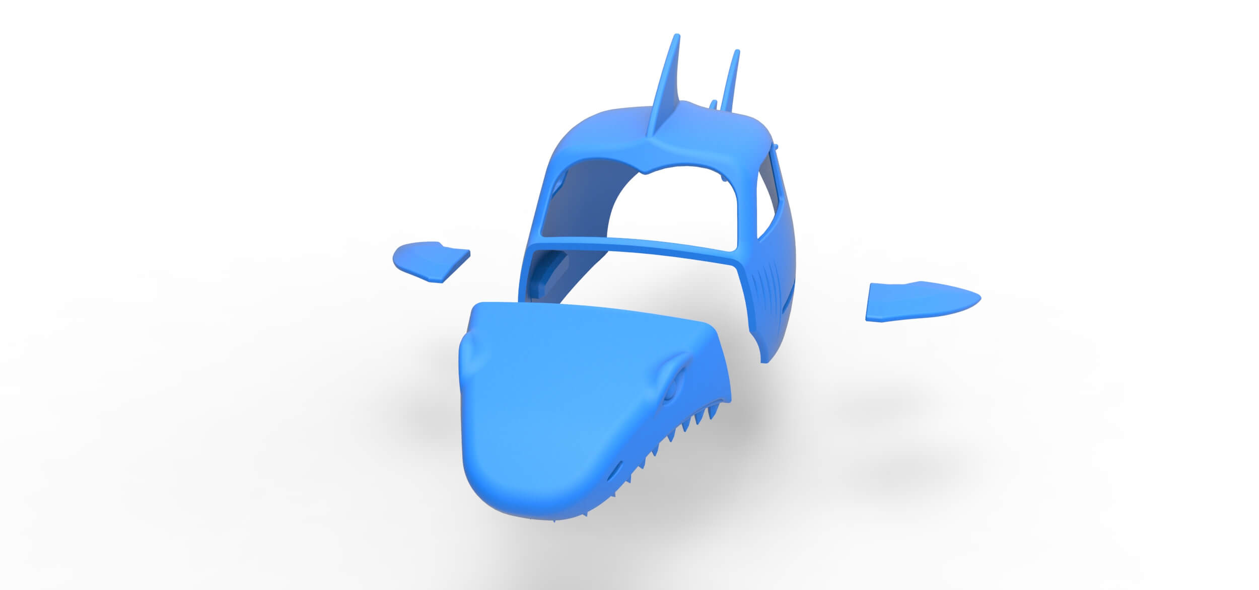 Shark Shell for Monster Truck 1:25 - 3D Model by TechItemsRock