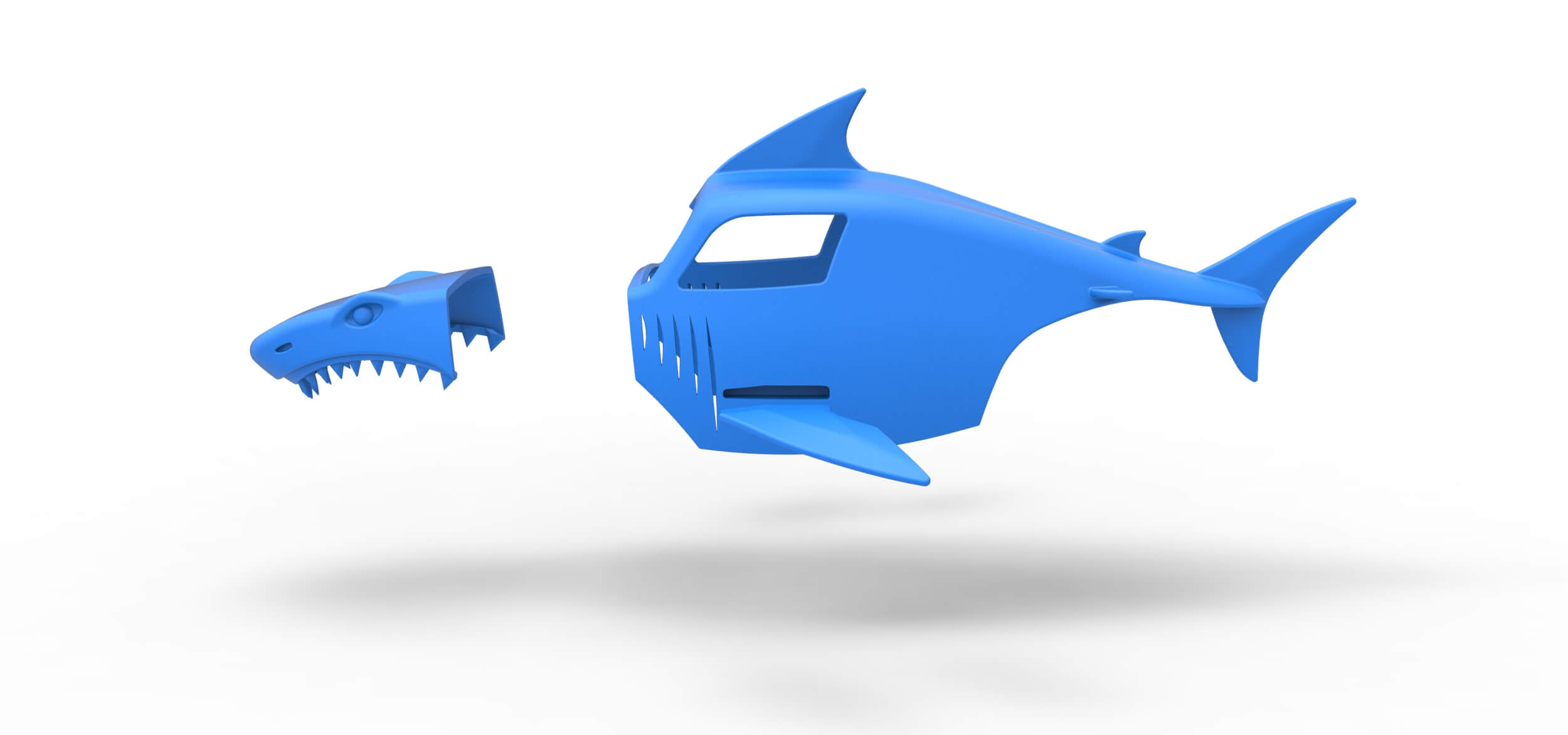 Shark Shell for Monster Truck 1:25 - 3D Model by TechItemsRock