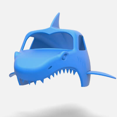 Shark Shell for Monster Truck 1:25 - 3D Model by TechItemsRock