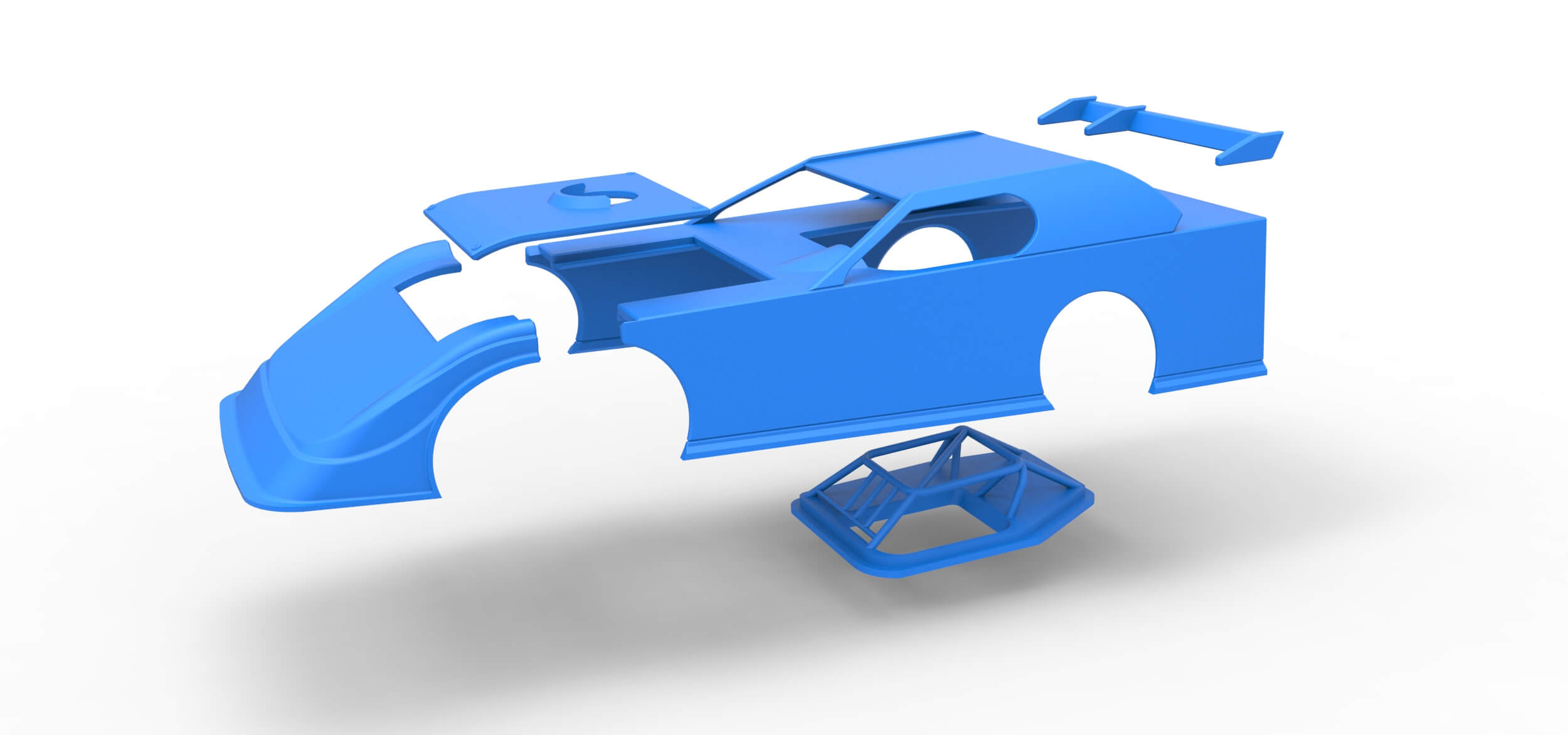 Shell of Dirt Modified Super Stock Car 1:25 - 3D Model by TechItemsRock