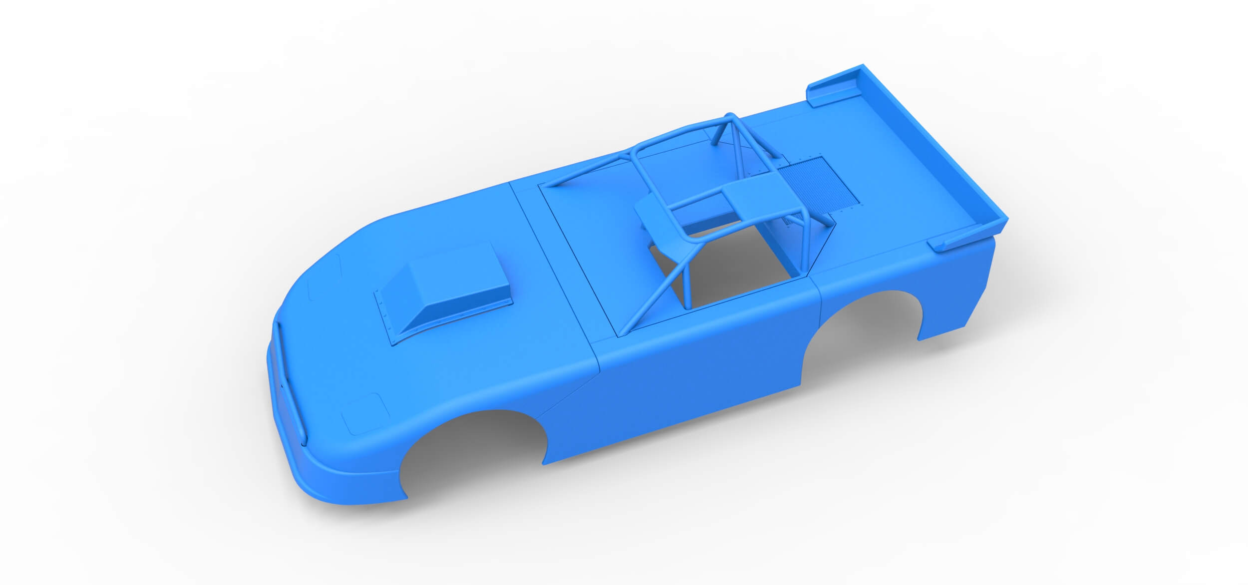 Shell of New Zealand Super Saloon Race Car V2 Scale 1:25 - 3D Model by ...