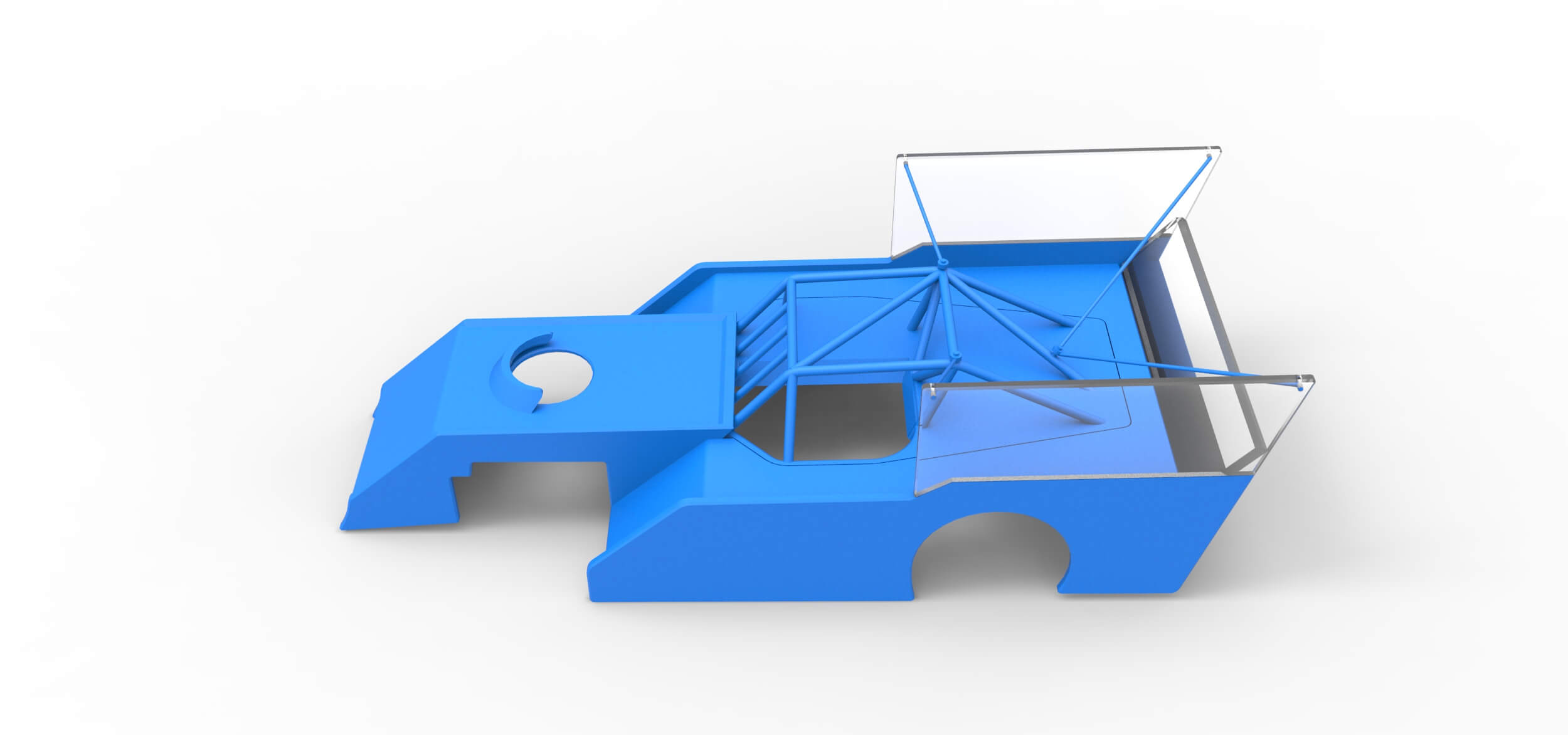 Shell of Outlaw Figure 8 Modified Stock Car 1:25 - 3D Model by ...