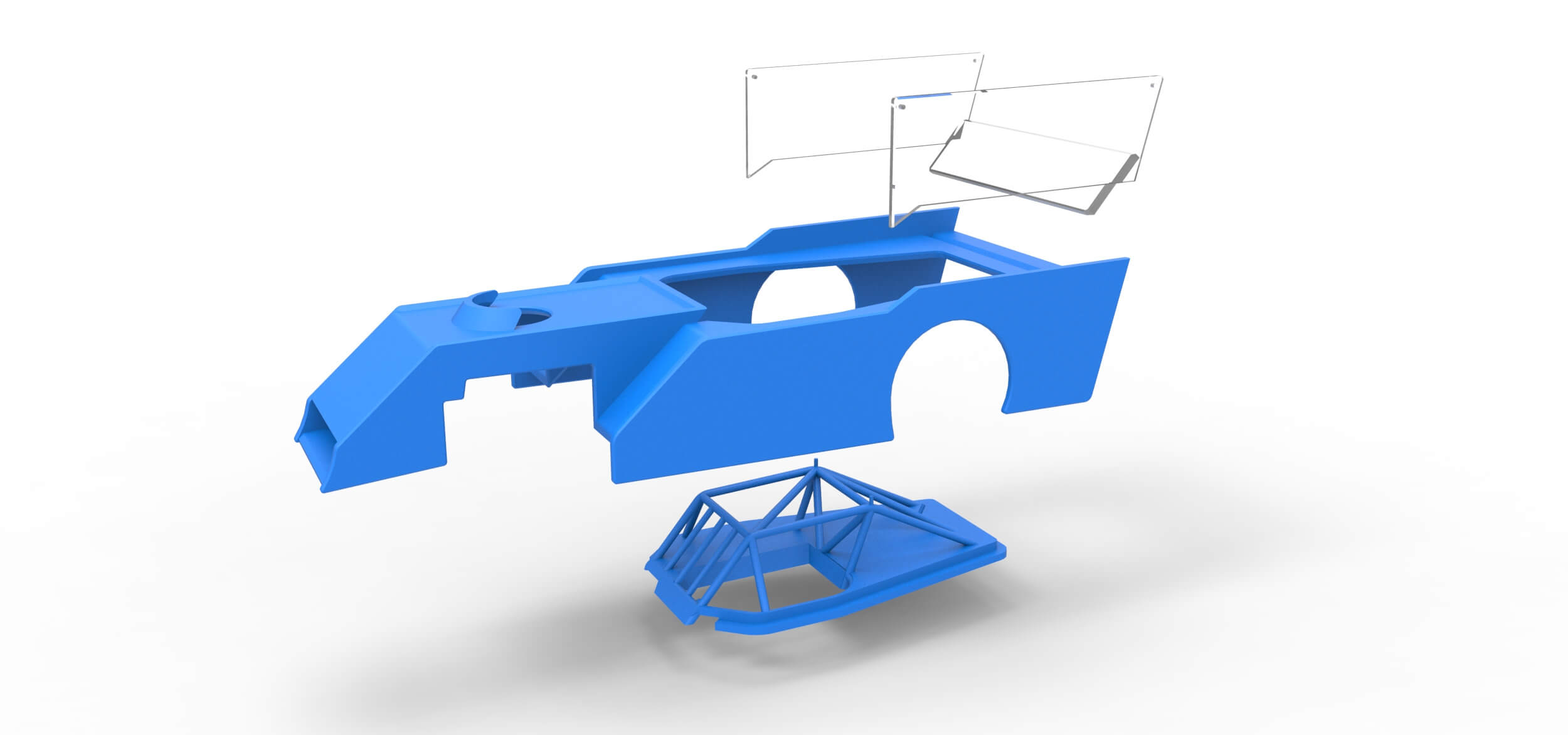 Shell of Outlaw Figure 8 Modified Stock Car 1:25 - 3D Model by ...