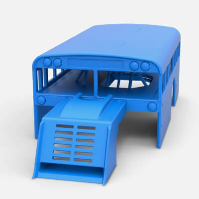 Shell of Outlaw Figure 8 Modified Stock Car School Bus 1:25 - 3D Model ...