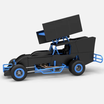 Southern Wing Modified Stock Car Scale 1:25 - 3D Model by TechItemsRock