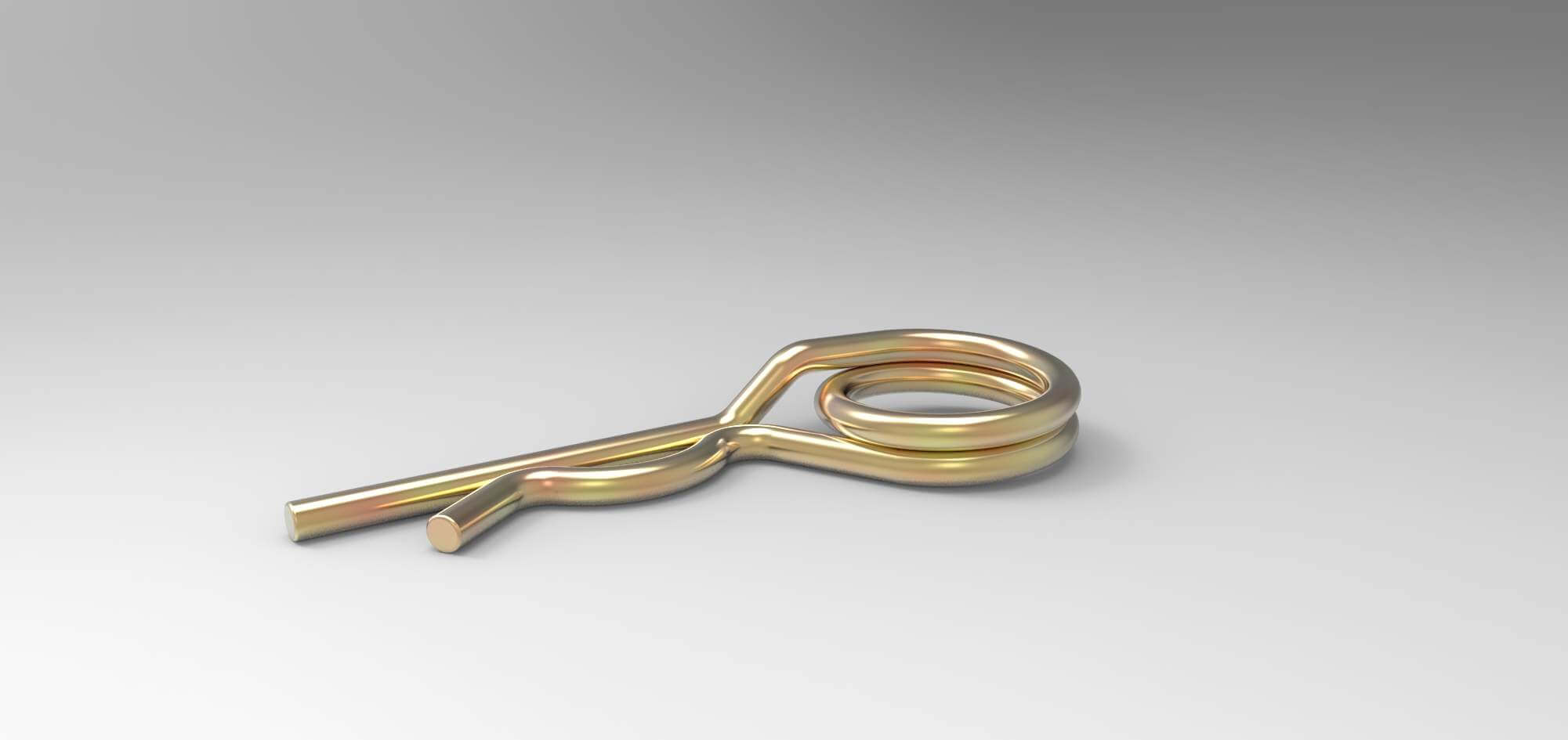 Bolt Spring Cotter - Free 3D Model by TechItemsRock