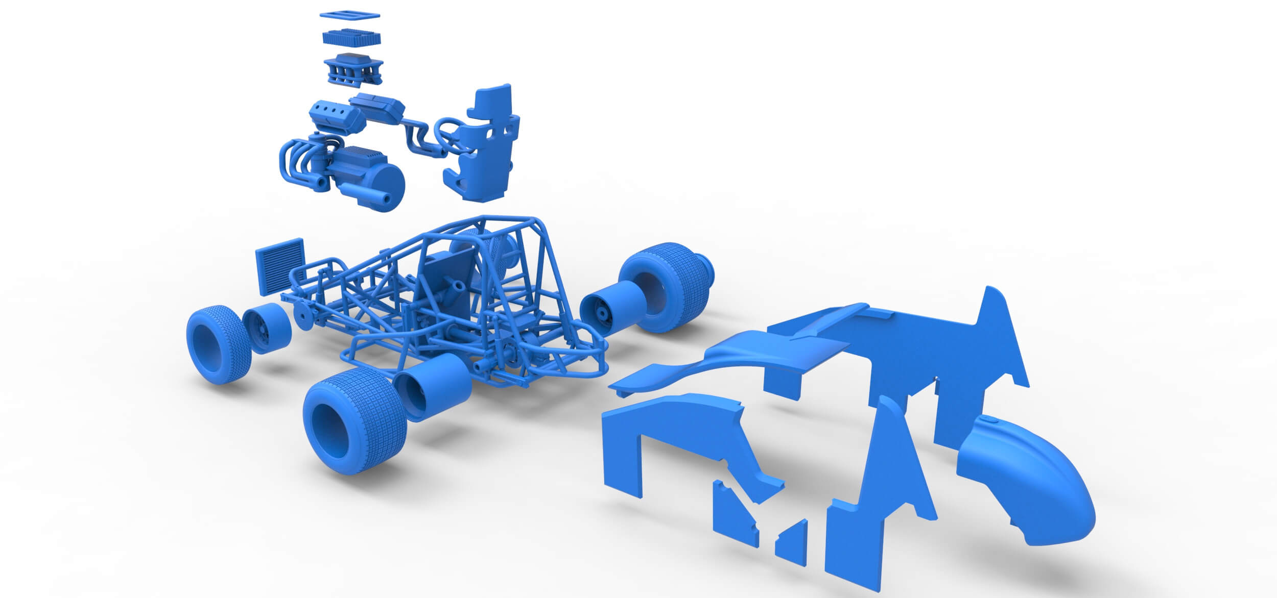 Sprint Car 1:25 - 3D Model by TechItemsRock