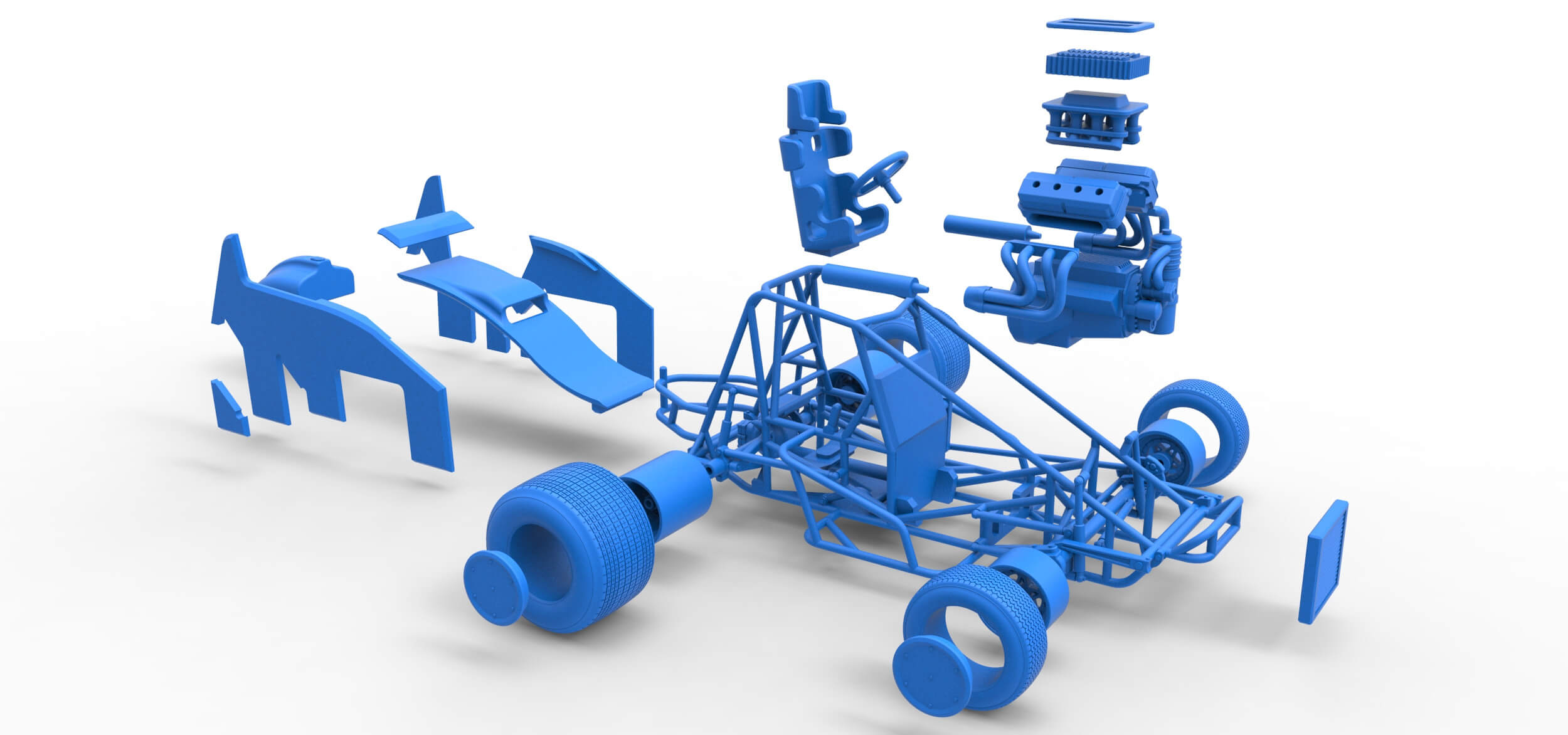 Sprint Car 1:25 - 3D Model by TechItemsRock