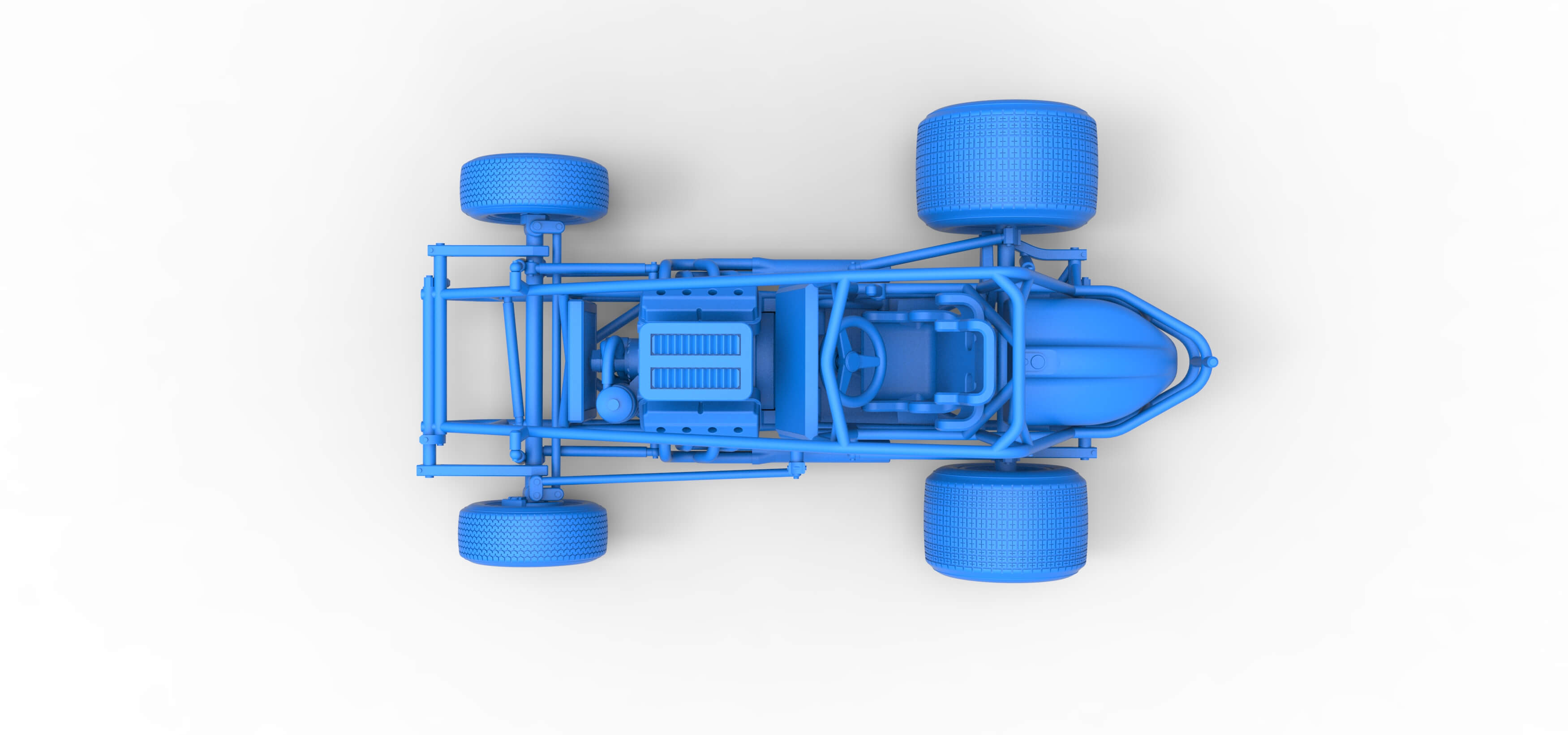 Sprint Car Base 1:25 - 3D Model by TechItemsRock